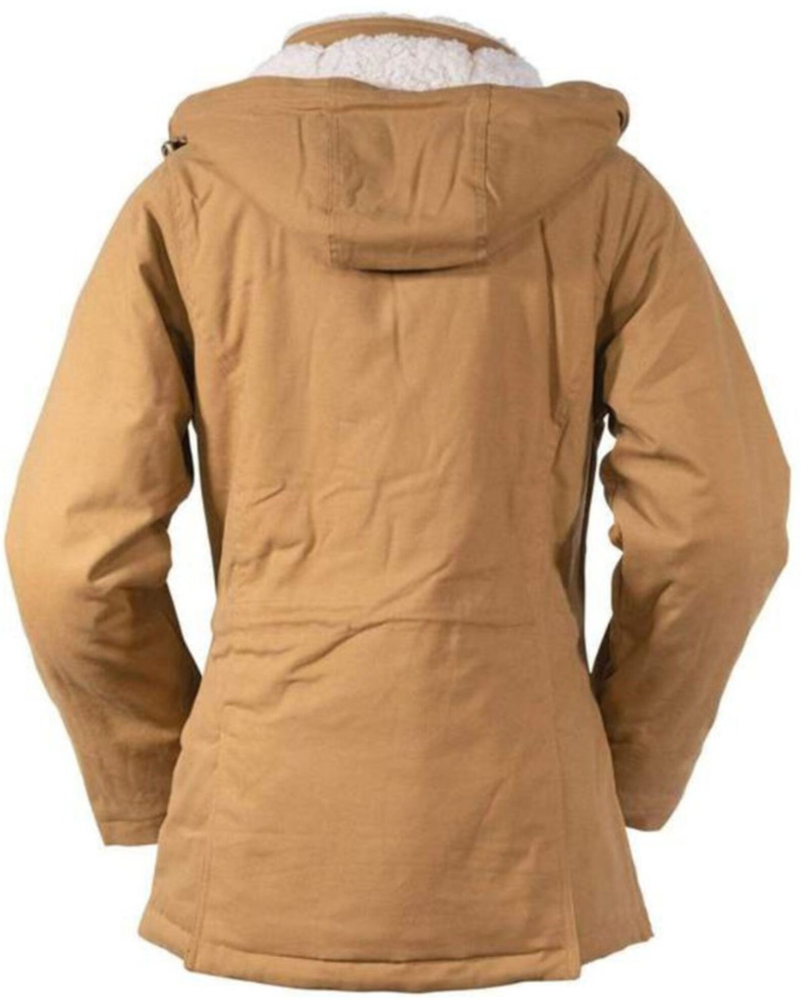 Outback Trading Co Women's Tan Canvas Juniper Fleece Hooded Jacket, Tan