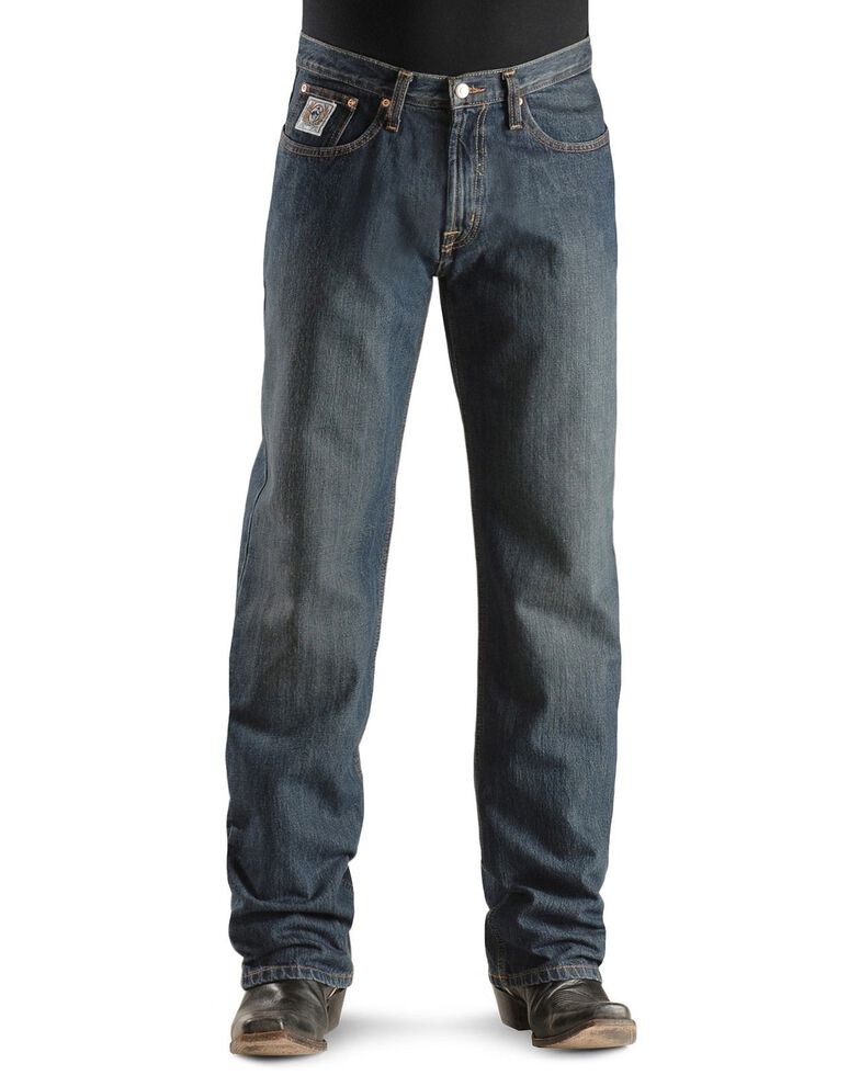 Cinch Jeans White Label Relaxed Fit Denim Jeans Dark Stonewash Boot