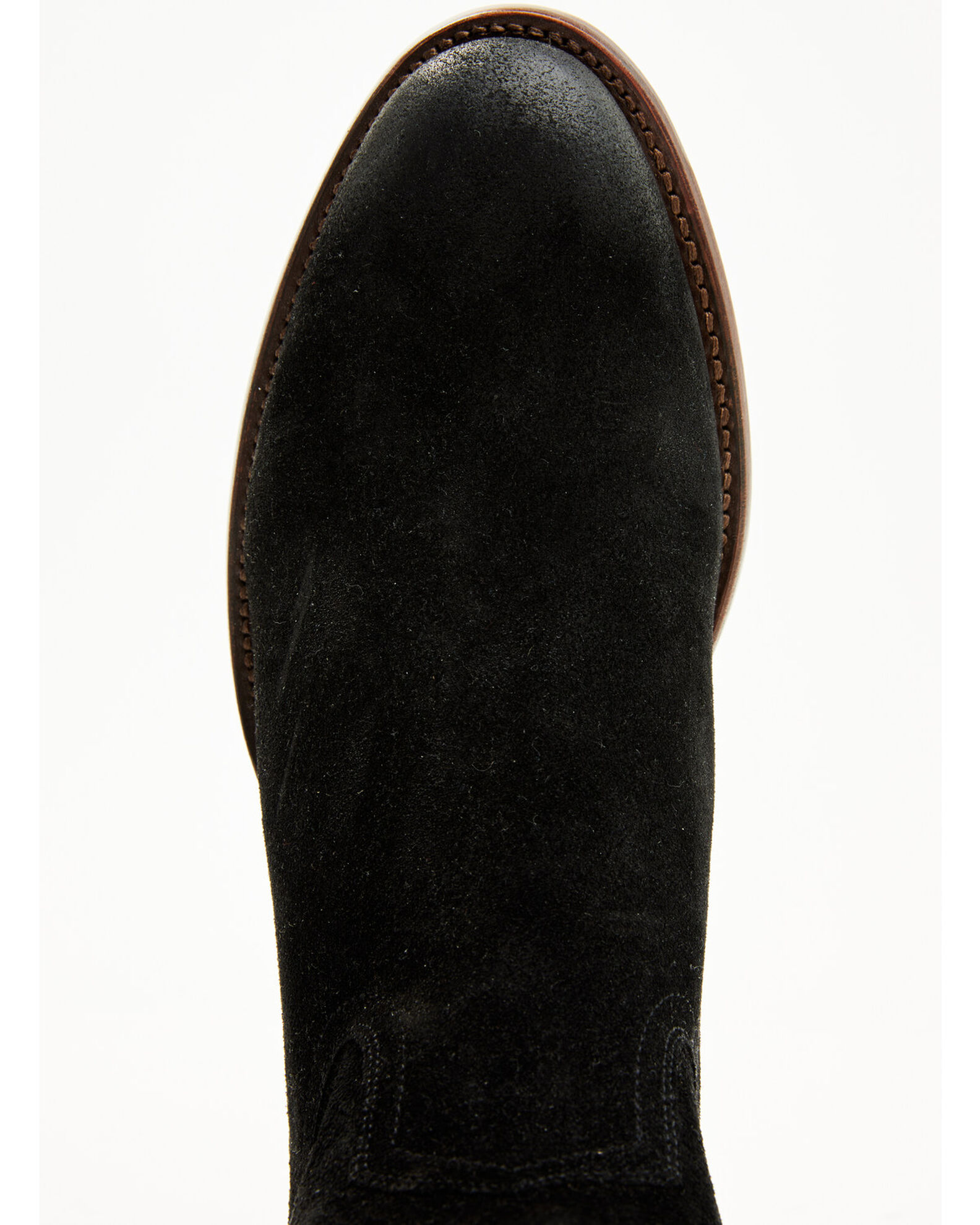 Moonshine Spirit Men's Pancho Roughout Ankle Boots - Round Toe, Black