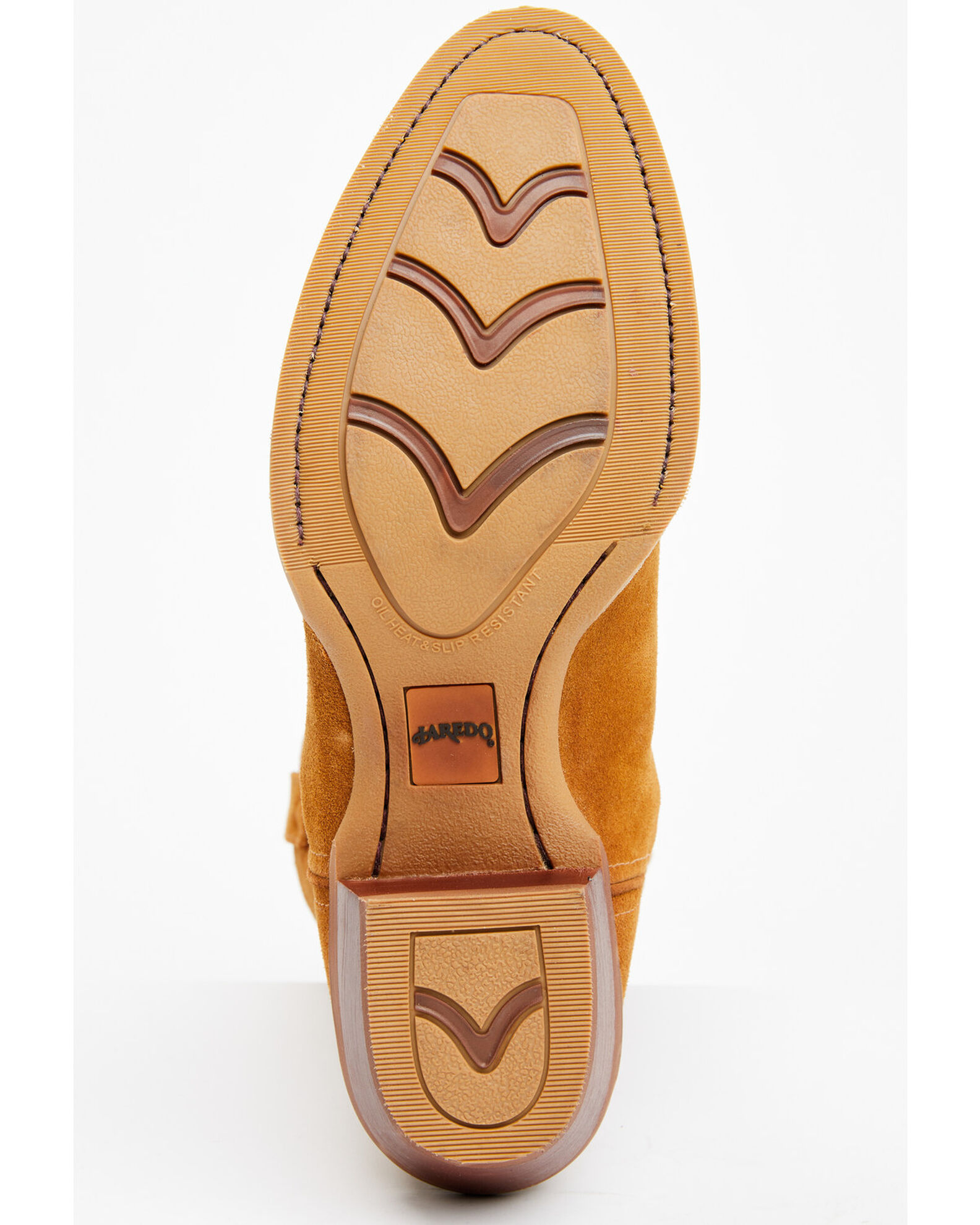 Laredo Mens Larkin Suede Water Resistant Western Boots Round Toe Honey