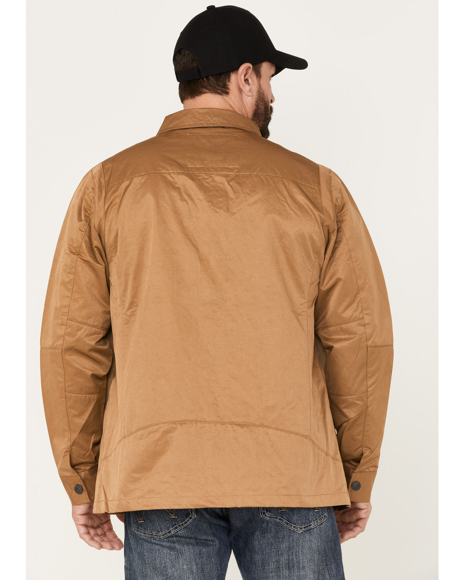 Brothers and Sons Men's Badlands Trucker Jacket, Beige/khaki