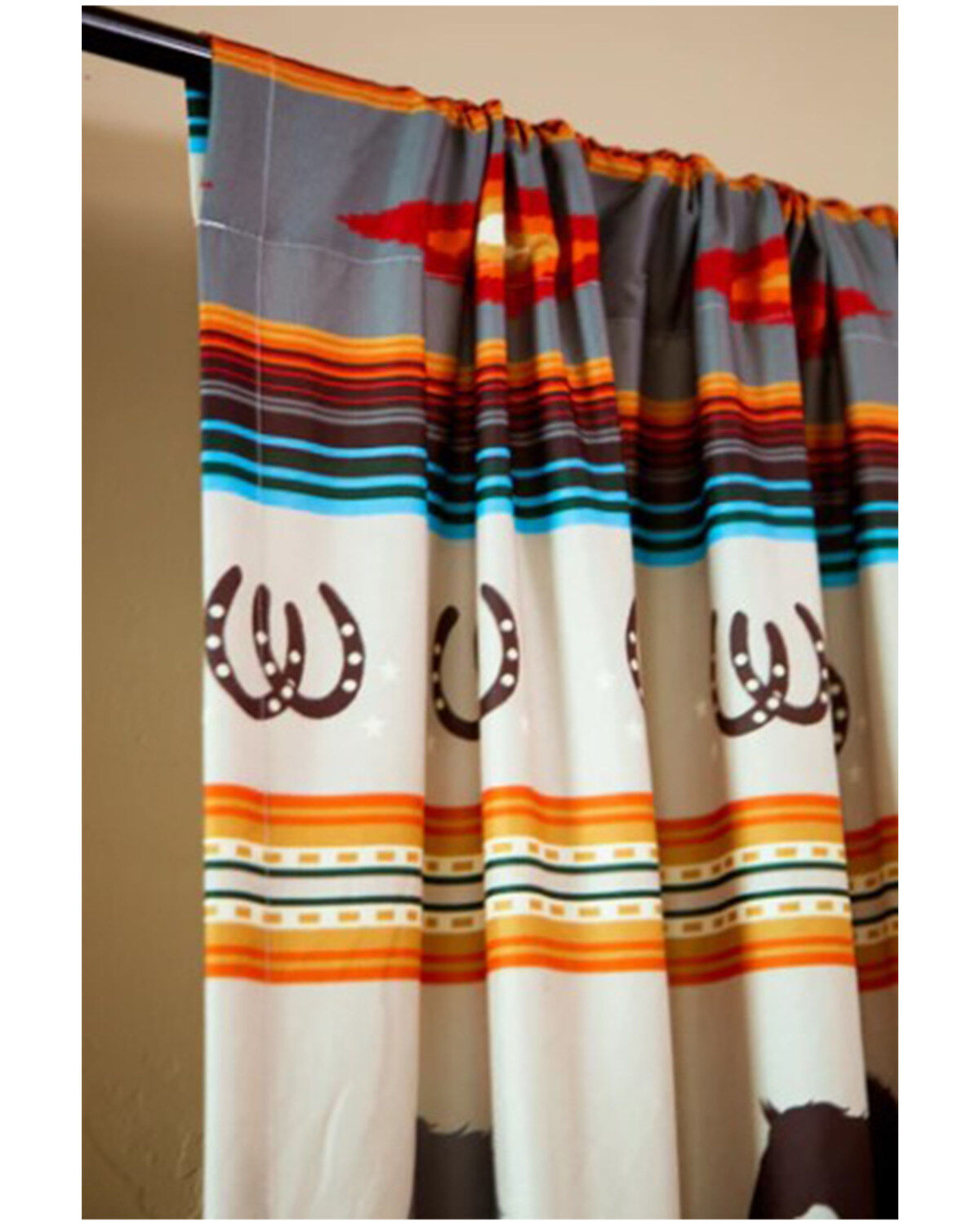 Carsten Home Western Stripe Curtain Panels, Multi