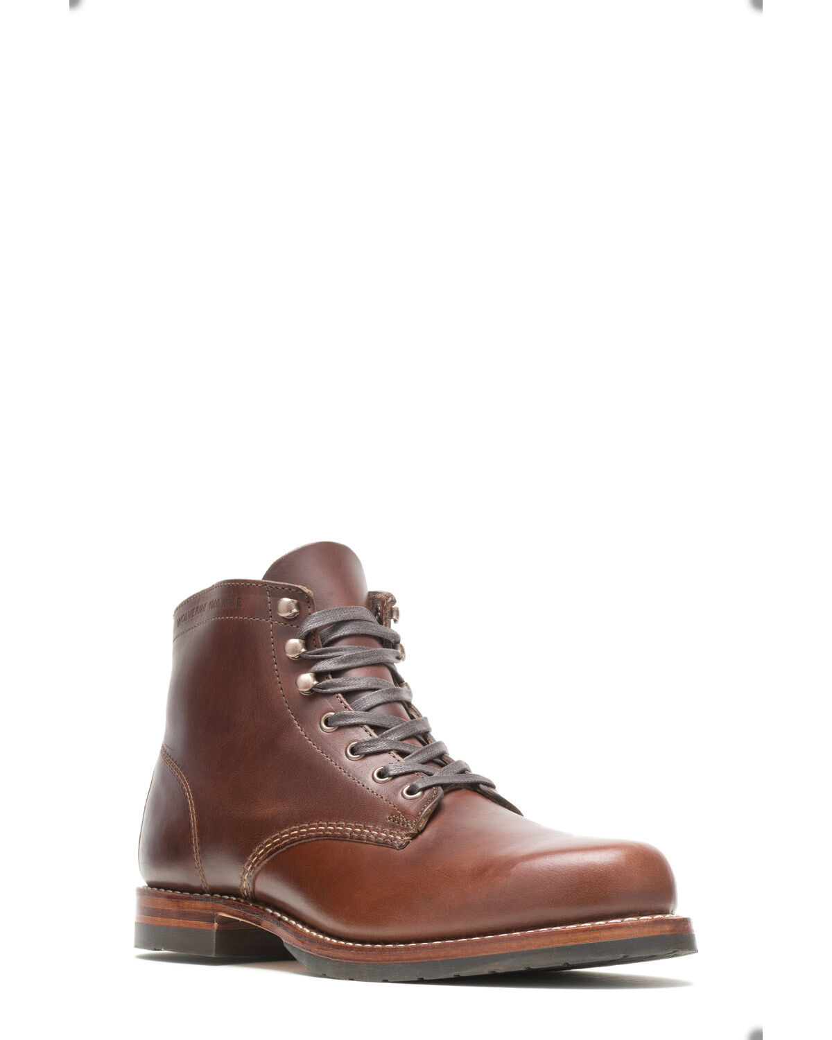 Wolverine Men's Evans 1000 Mile Lace-Up Boots - Soft Toe, Brown, hi-res