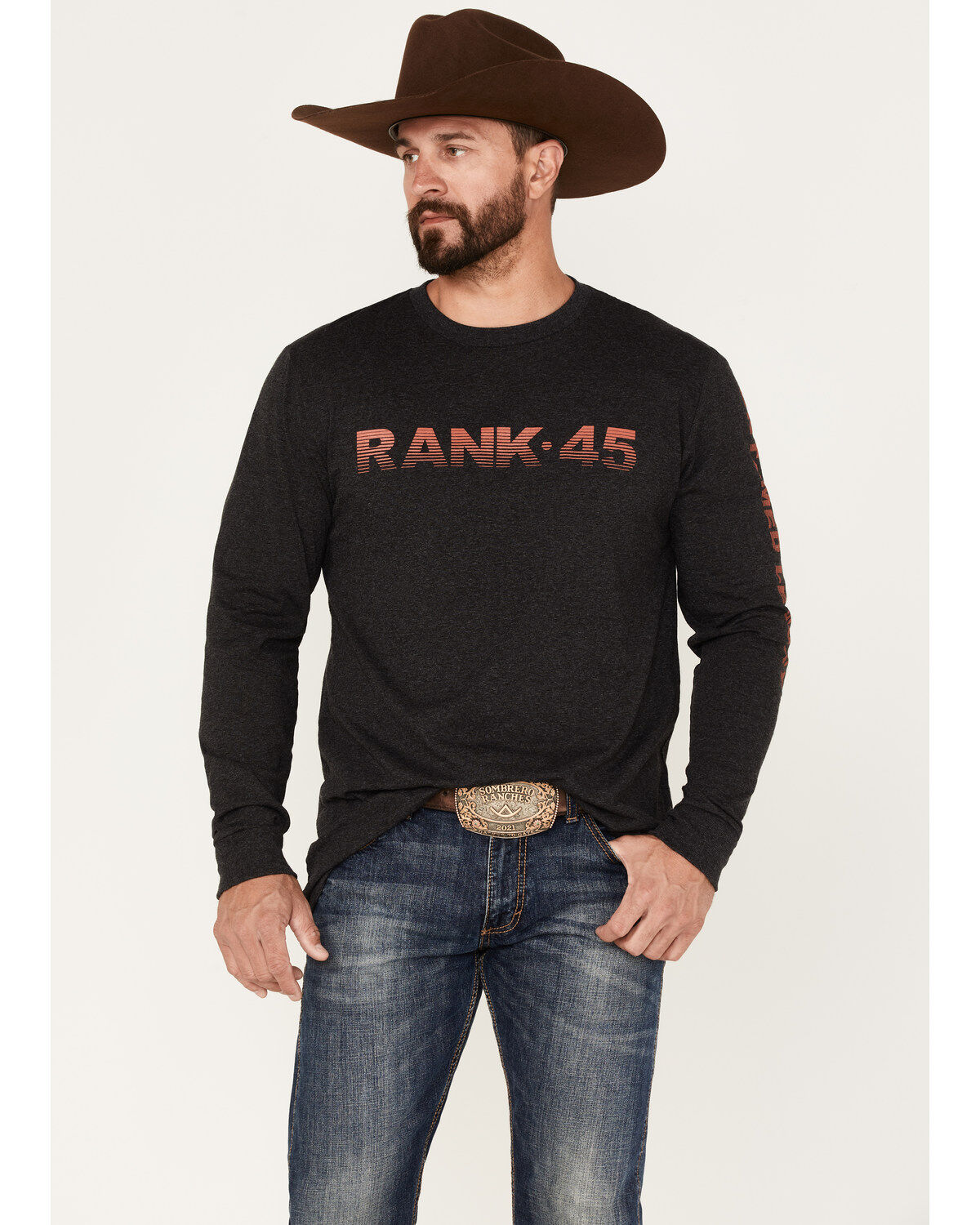 Rank 45 Men's Logo Untamed Legacy Raglan Shirt | Boot Barn