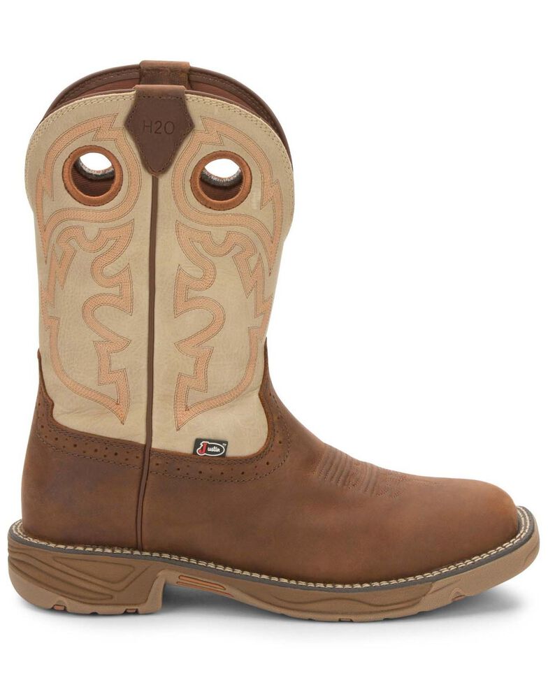 Justin Mens Stampede Rush Western Work Boots Composite Toe Boot Barn