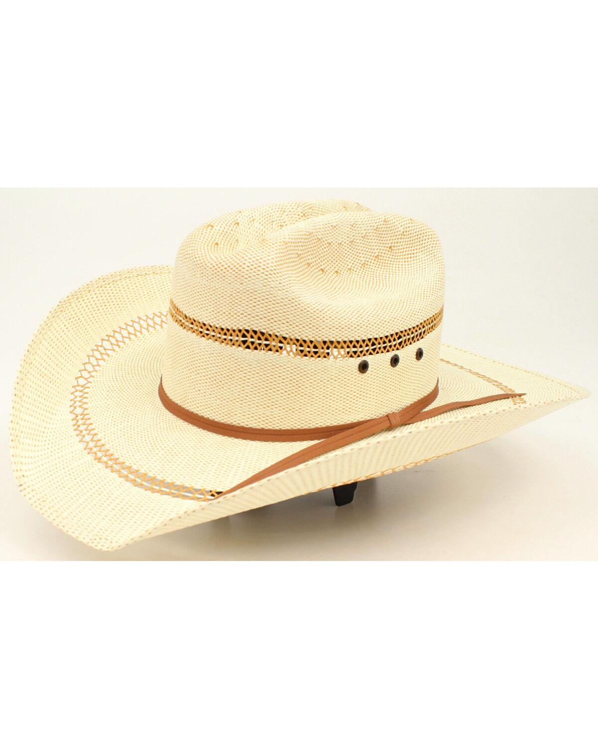 Ariat Bangora Double S Hat Straw Cowboy Hat, Tan