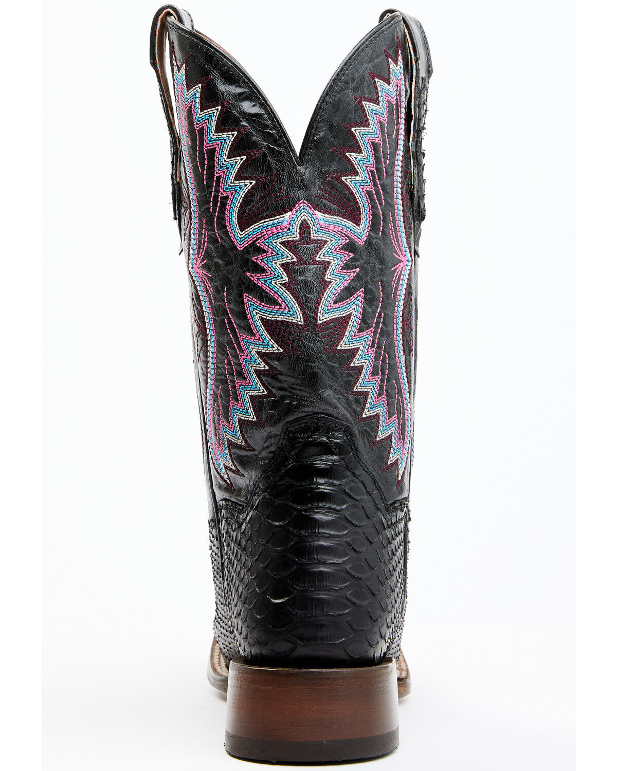 Dan Post Women's Back Cut Python Exotic Western Boot - Broad Square Toe ...