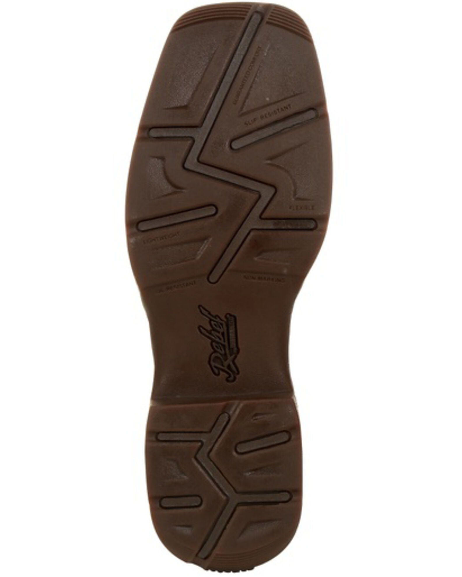 Durango Mens Rebel Brown Flag Western Performance Boots Square Toe