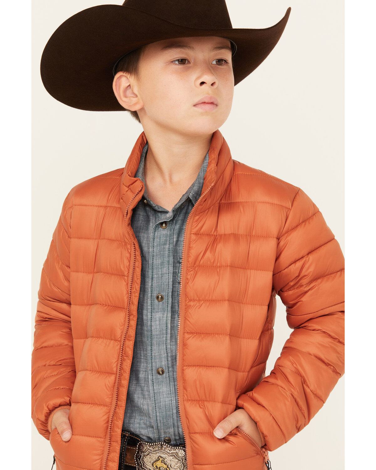 Roper Boys' Quilted Parachute Puffer Jacket | Boot Barn
