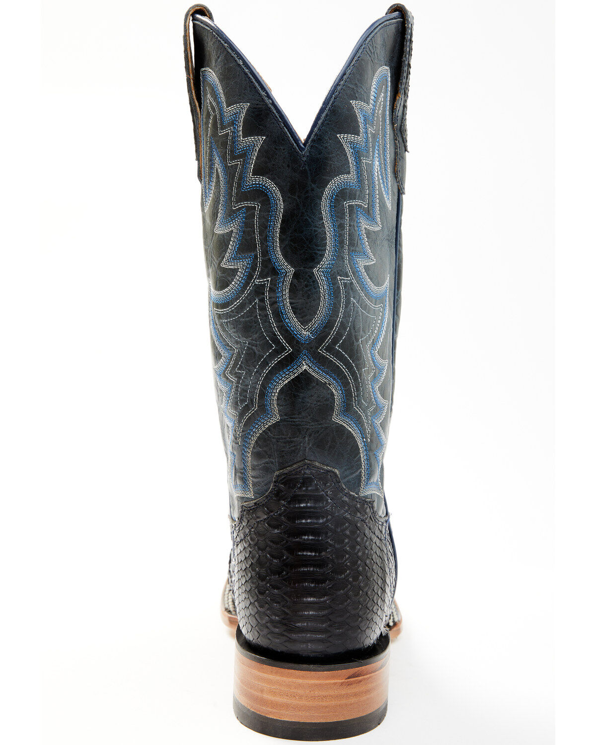 Cody James Men's Exotic Python Western Boots - Broad Square Toe, Black