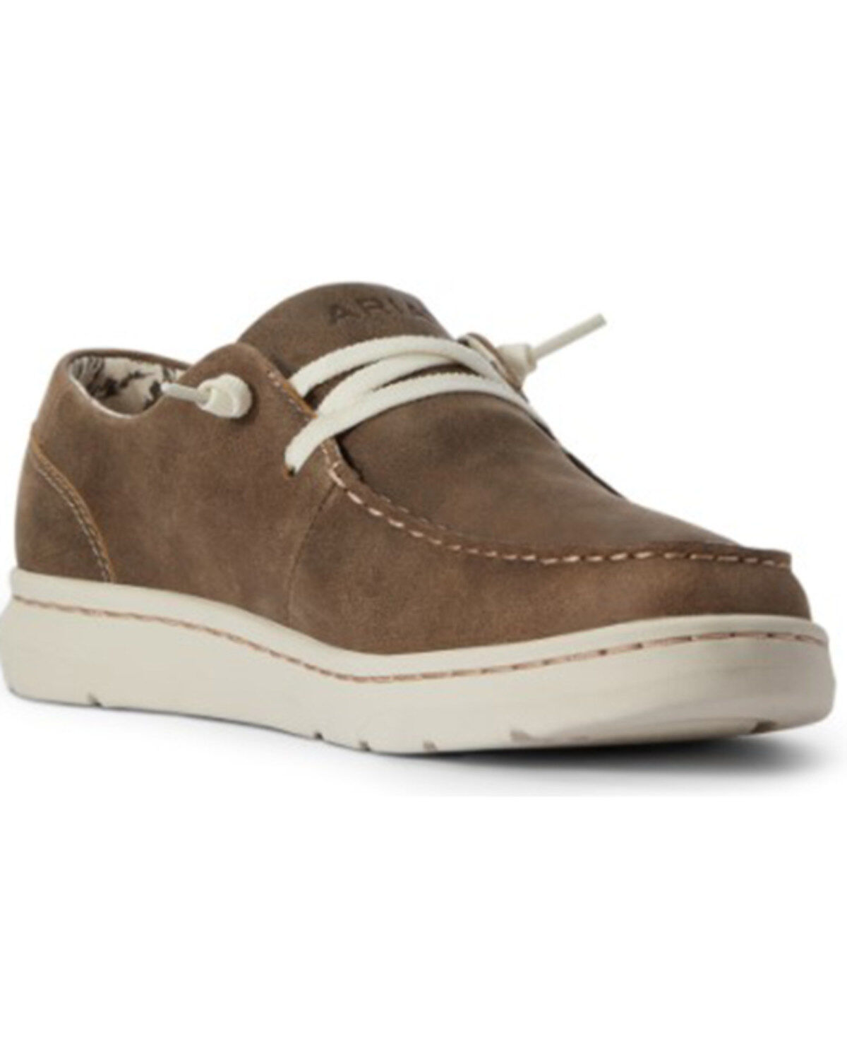 Ariat Womens Brown Bomber Lace Up Casual Hilo Moc Toe Brown