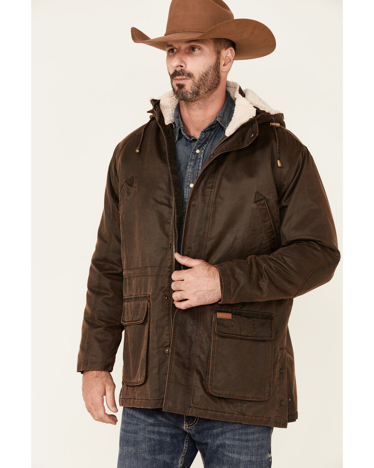 Outback Trading Co. Men's Nolan Storm-Flap Jacket, Brown
