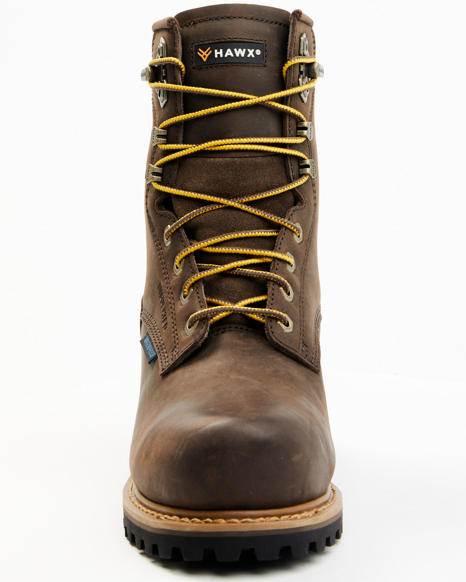 Hawx Mens Waterproof Insulated Logger Work Boots Composite Toe Brown