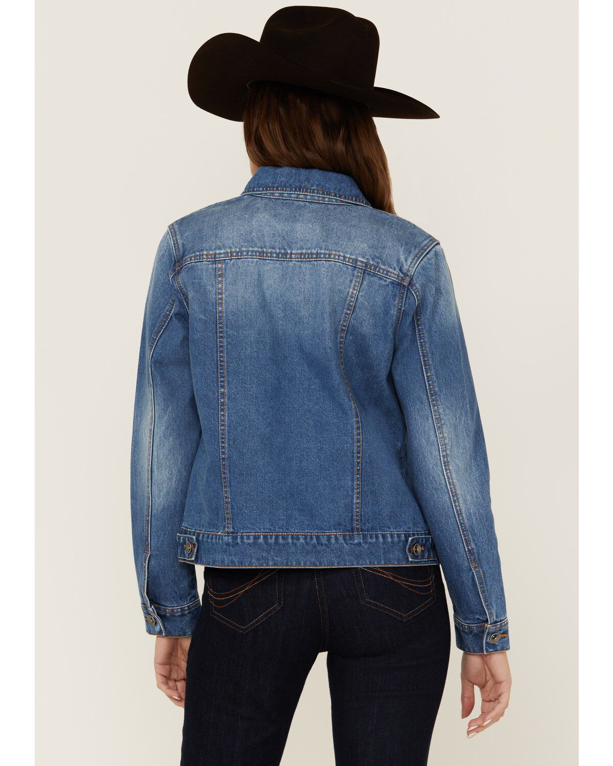 RANK 45® Women's Signature Denim Rancher Jacket, Medium Wash