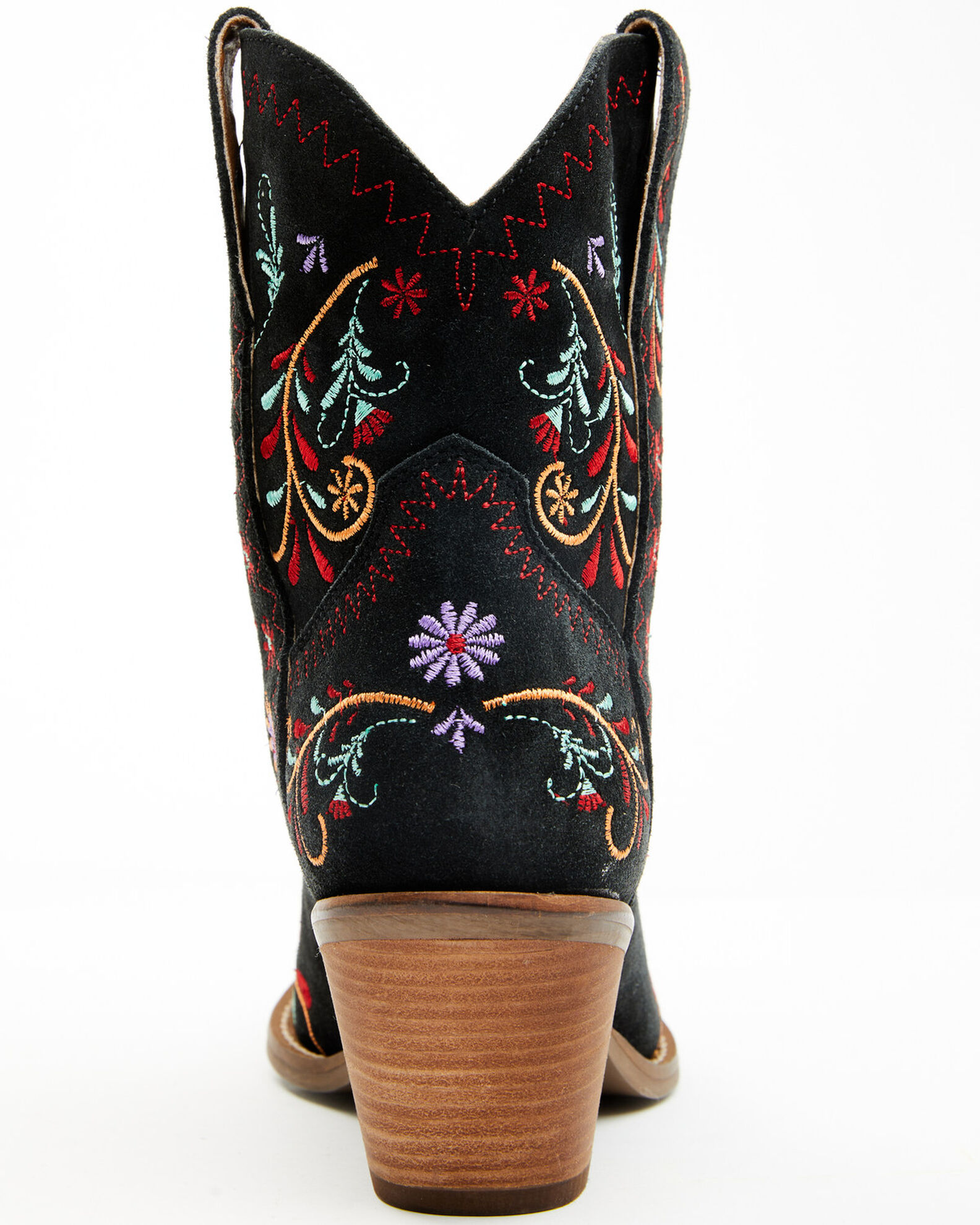 Dingo Women's Sugar Bug Suede Fashion Booties - Round Toe, Black