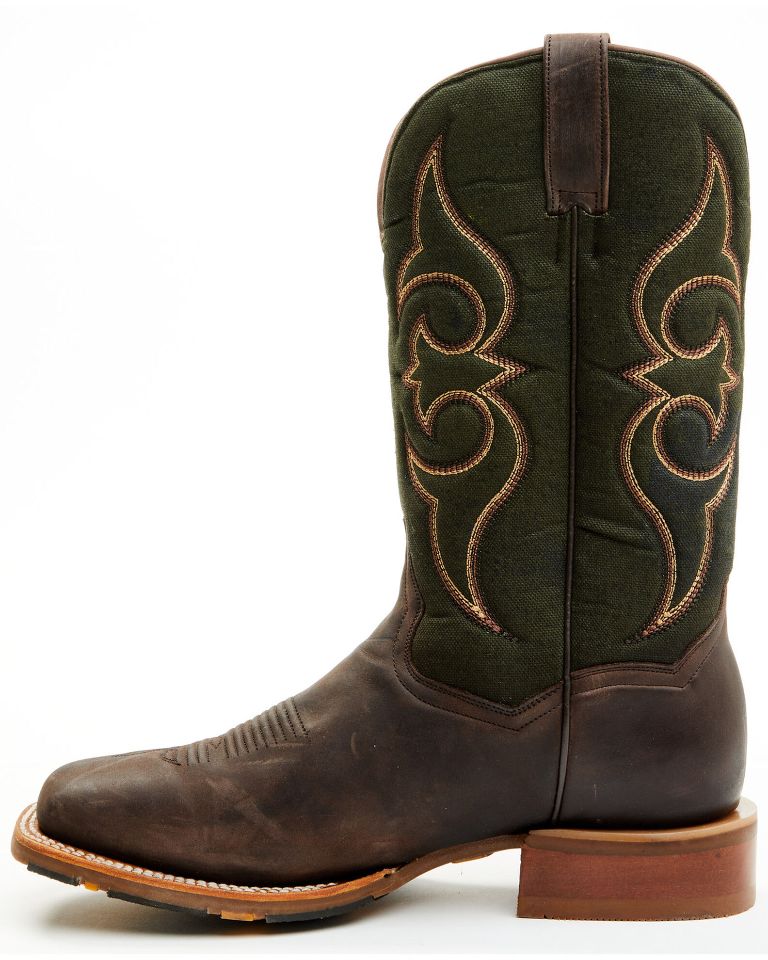 Dan Post Mens Jenks Performance Western Boots Broad Square Toe Brown