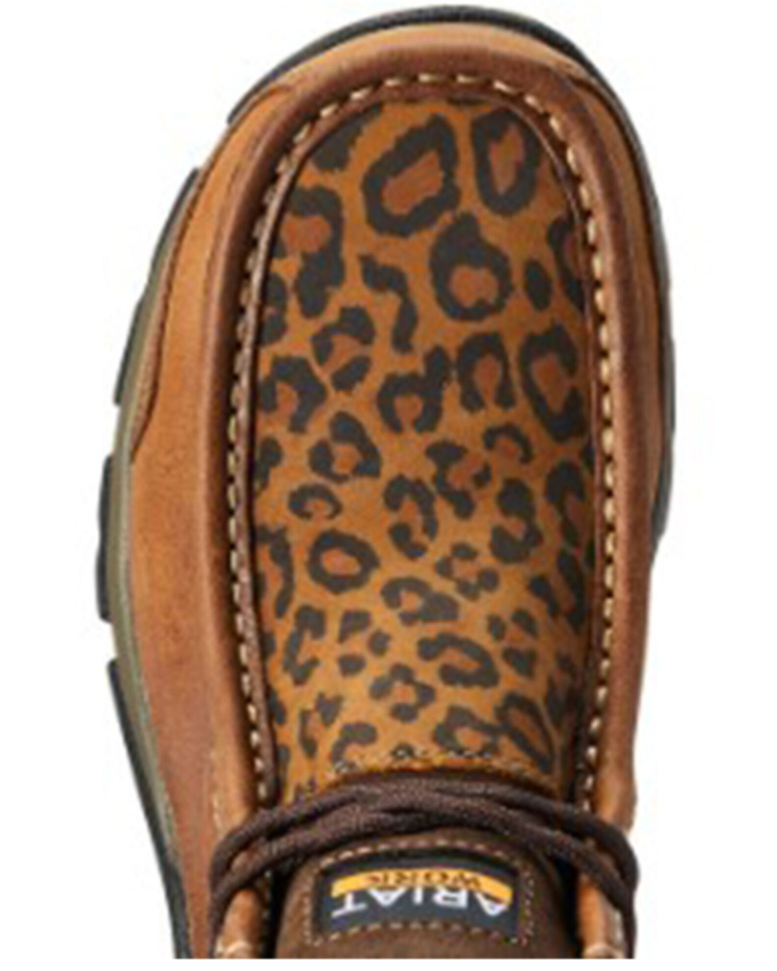 Ariat Women's Edge Lite Cheetah Print Work Shoes - Composite Toe, Brown
