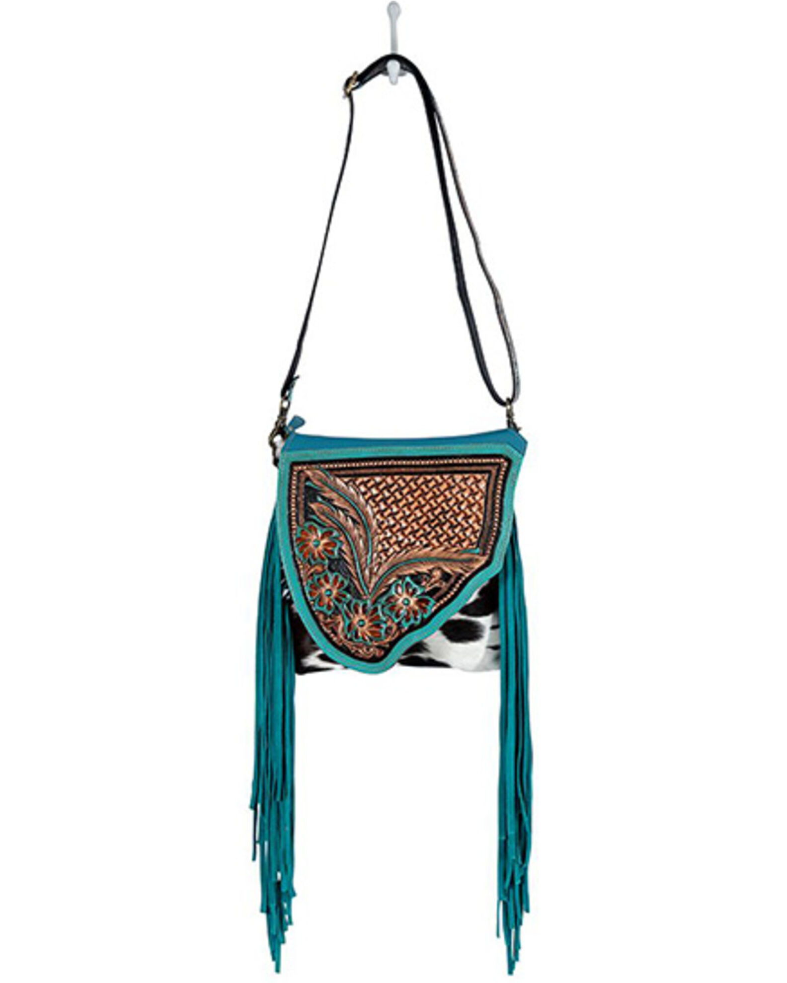 Myra Bag Women's Braynette Prairie Concealed Carry Crossbody Bag, Turquoise