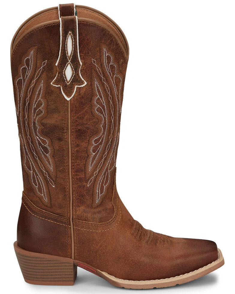 Justin Womens Rein Waxy Western Boots Square Toe Boot Barn