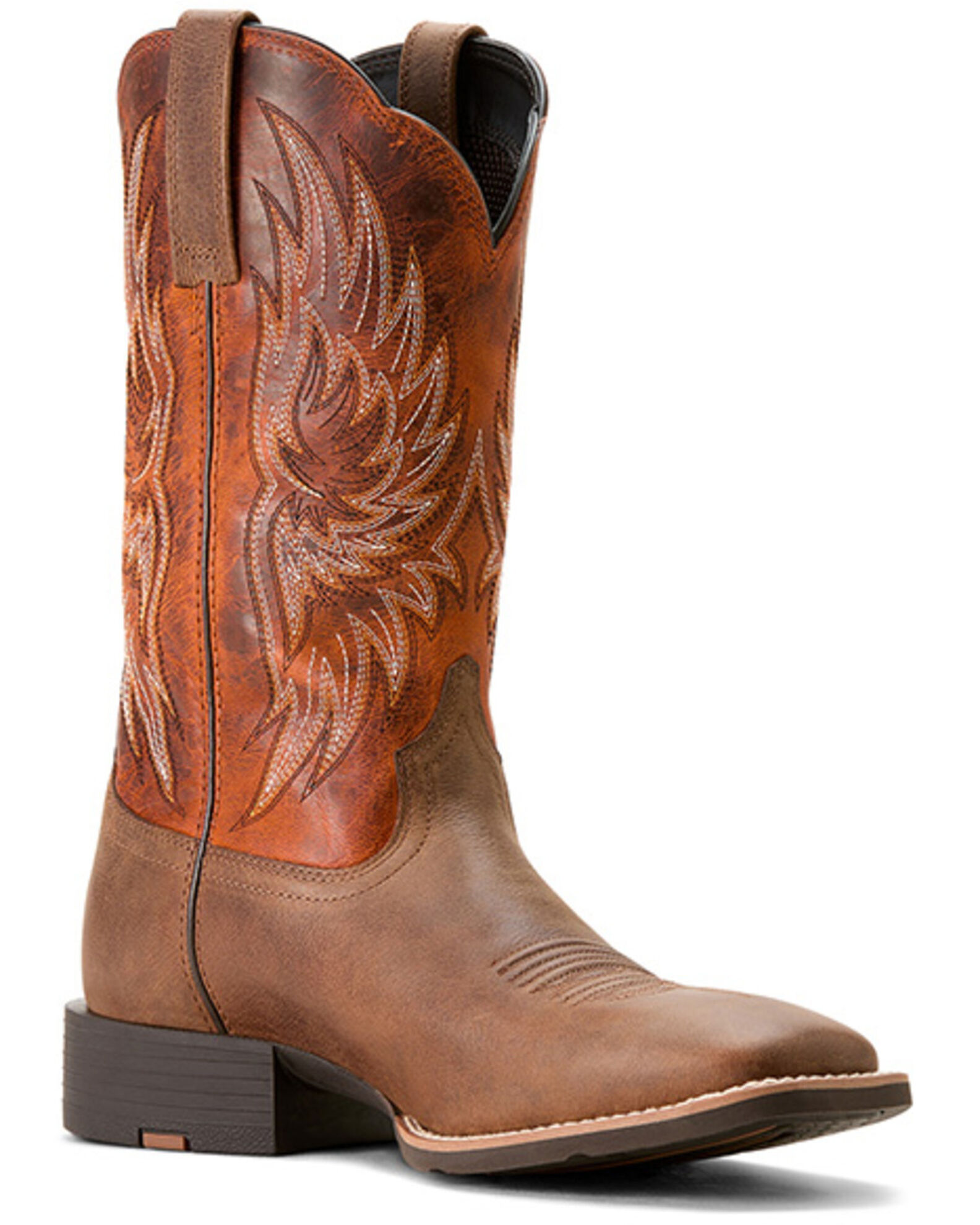 Ariat Men's Sport Rider Western Boots - Broad Square Toe, Brown