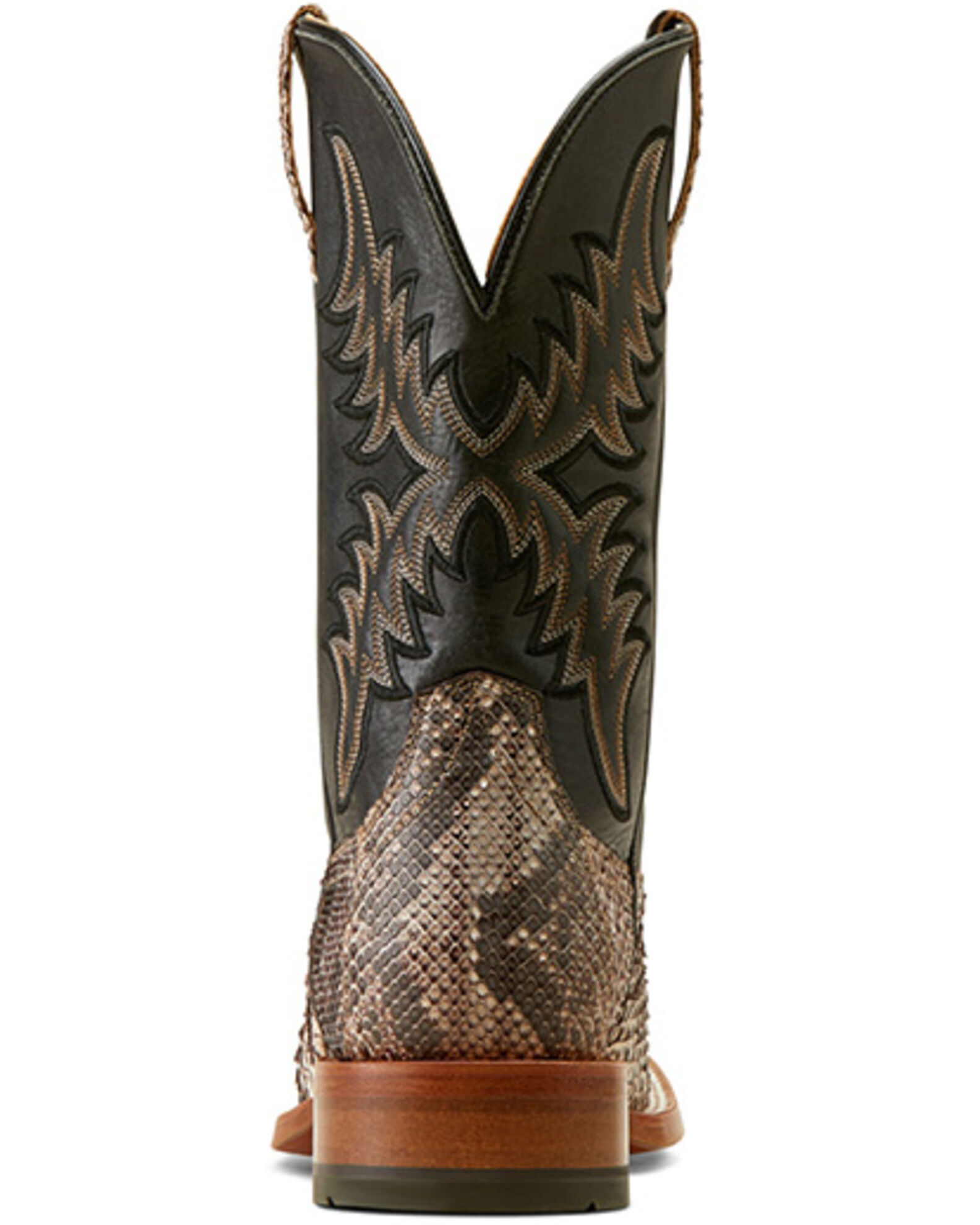 Ariat Men's Dry Gulch Exotic Python Western Boots - Broad Square Toe, Brown