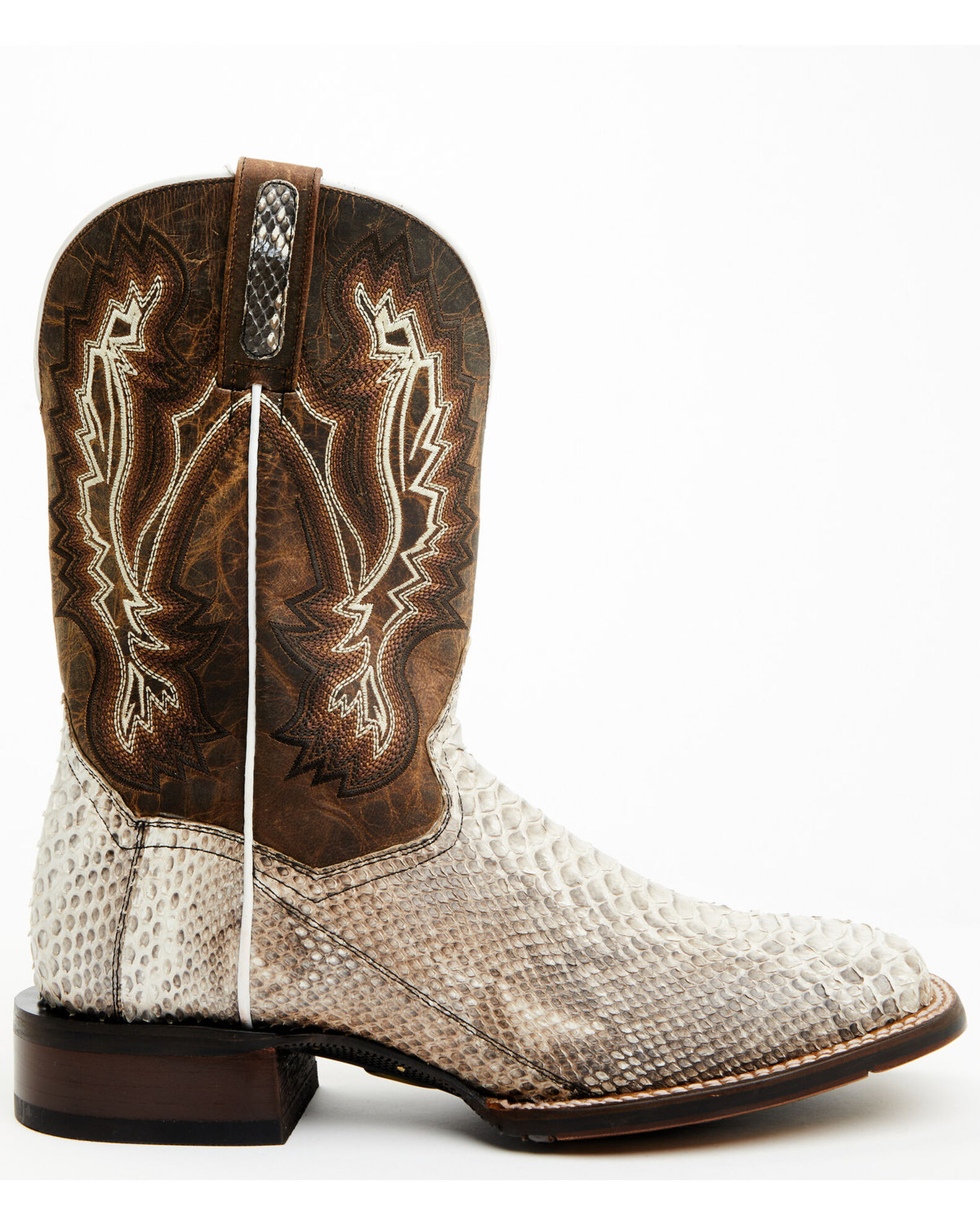 Dan Post Mens Brutus Exotic Python Western Performance Boots Broad