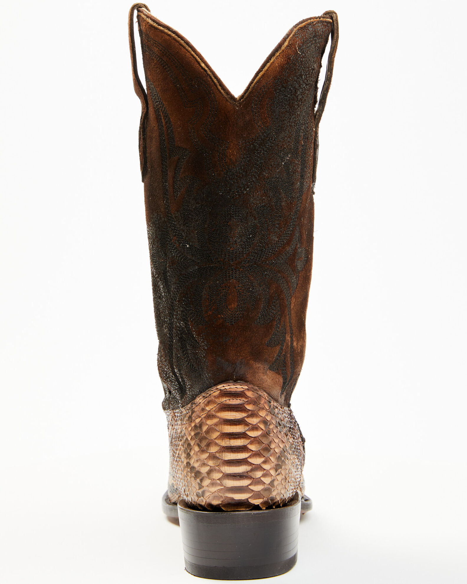 Corral Mens Exotic Python Western Boots Square Toe Brown
