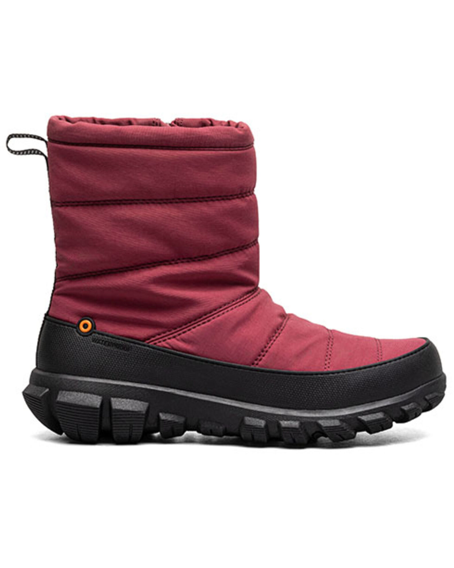 Bogs Women's Cedar Quilt Waterproof Boots - Round Toe, Red