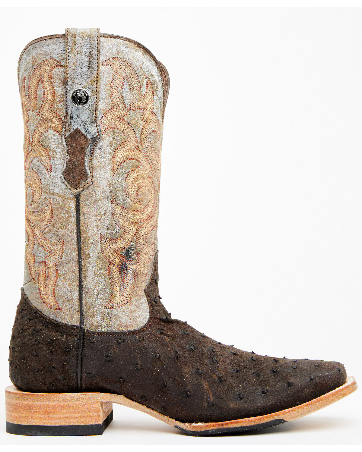 Tanner Mark Men's Exotic Full Quill Ostrich Western Boots - Broad ...