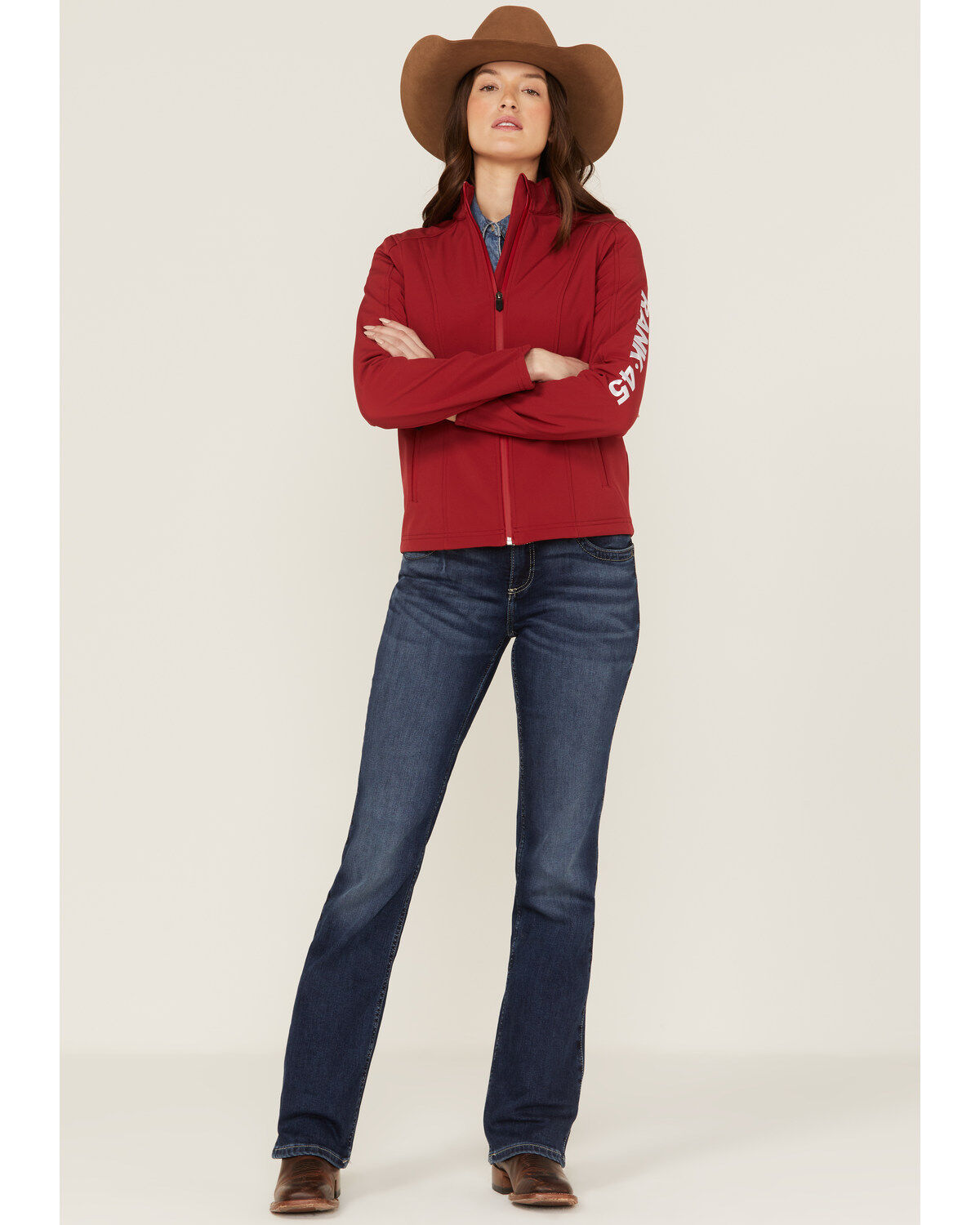 Rank 45 Women's Soft Shell Logo Riding Jacket | Boot Barn