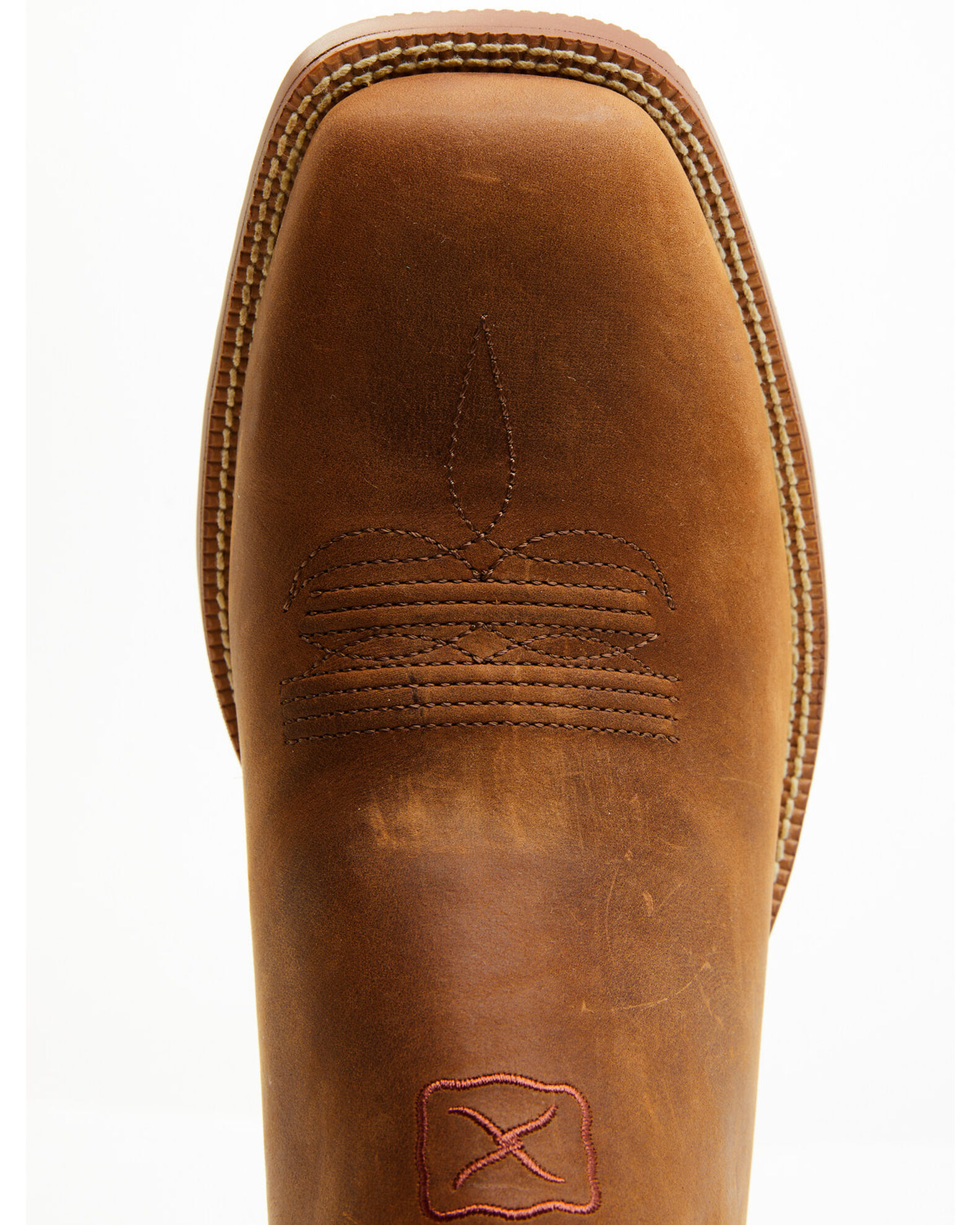 Twisted X Mens 4 Tech X™ Chelsea Boots Broad Square Toe Rust Copper