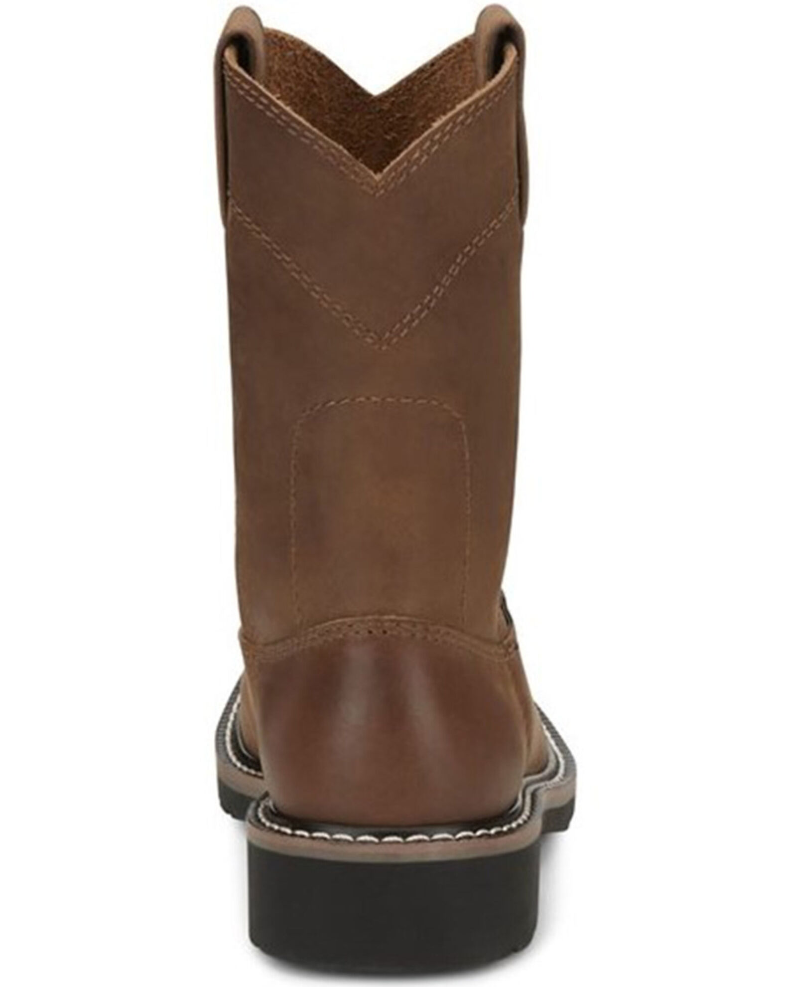 Justin Boys' Roper Western Boots - Round Toe, Brown