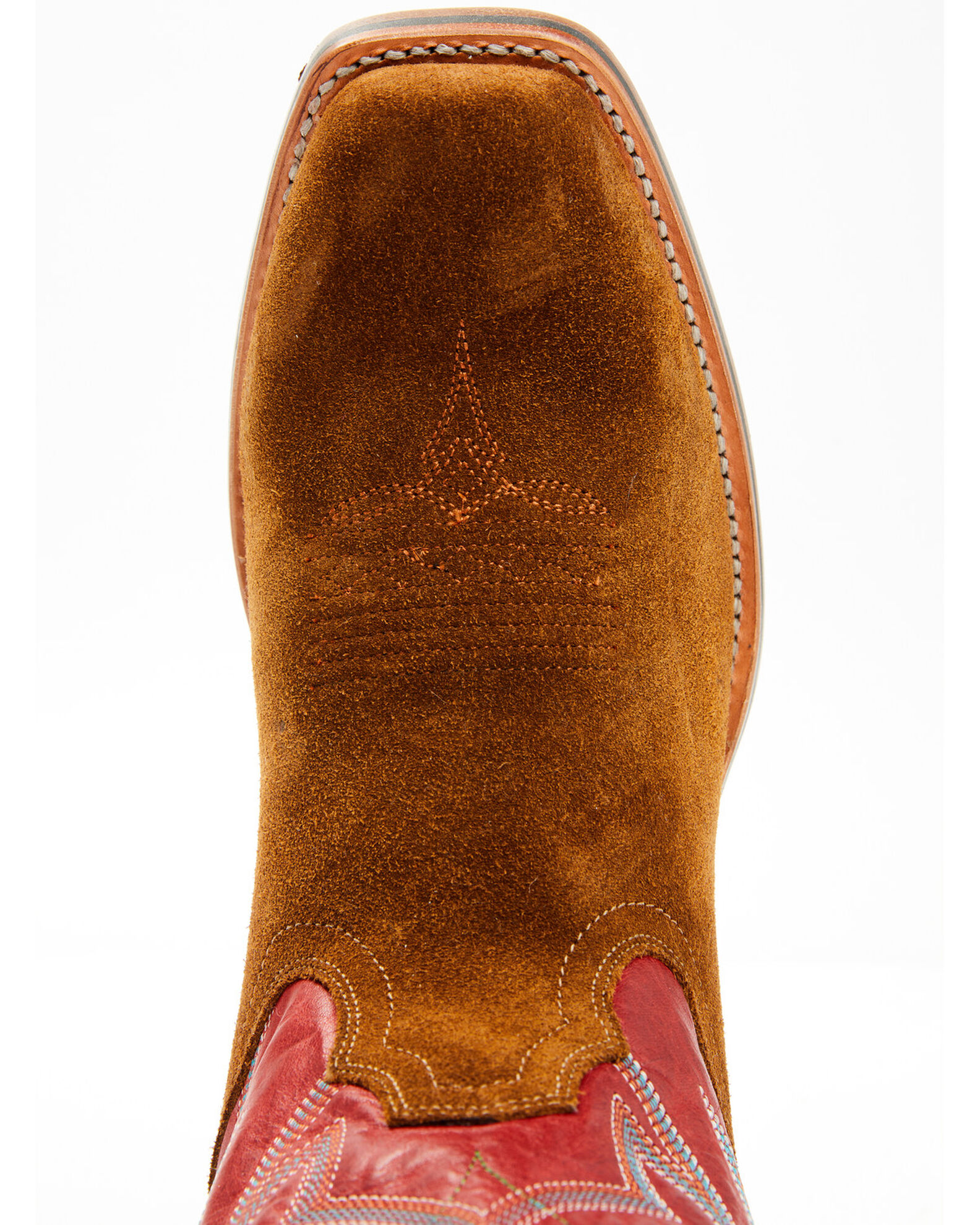 RANK 45® Men's Archer Roughout Western Boots - Square Toe, Red