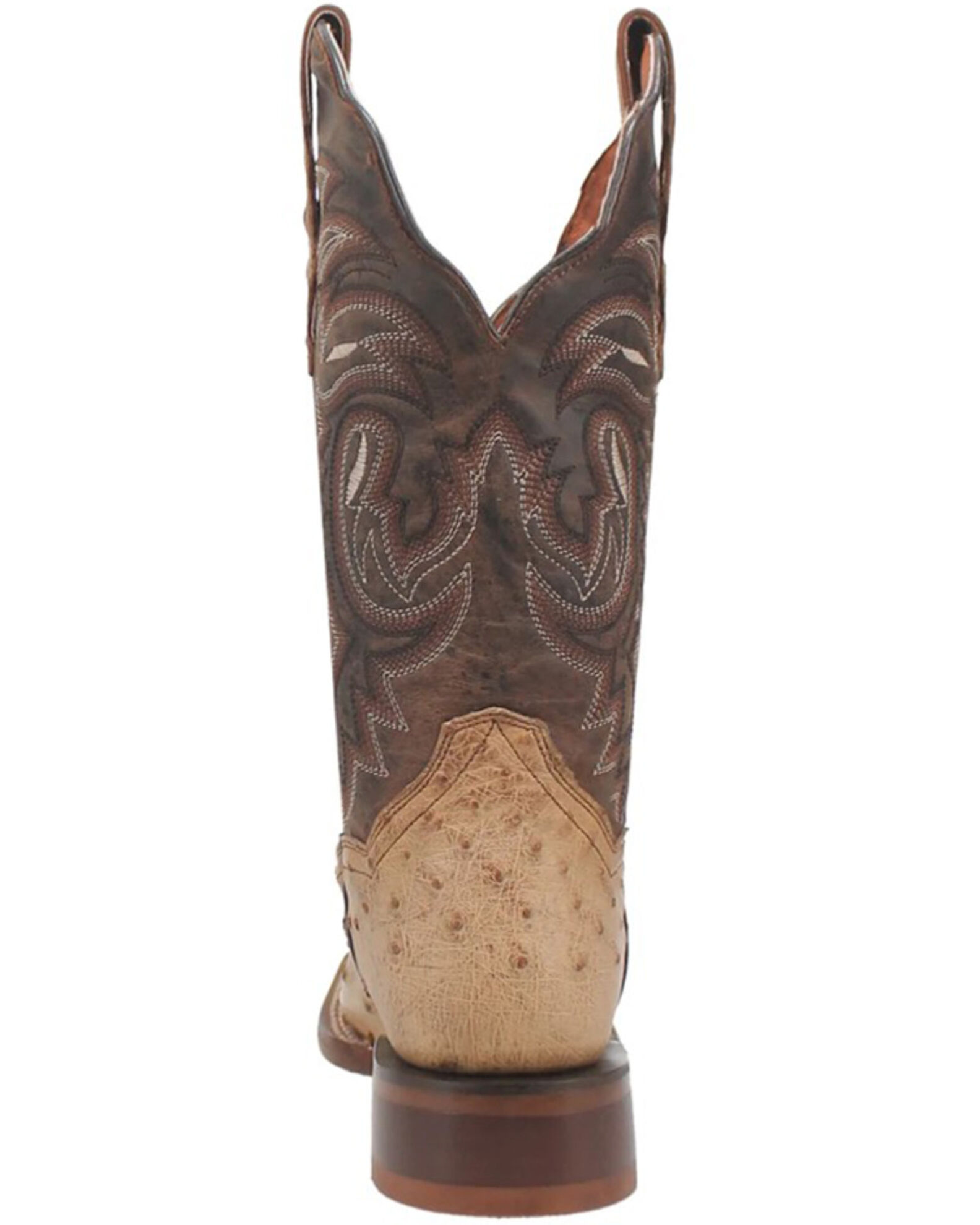 Dan Post Women's Exotic Full Quill Ostrich Western Boots - Broad Square ...