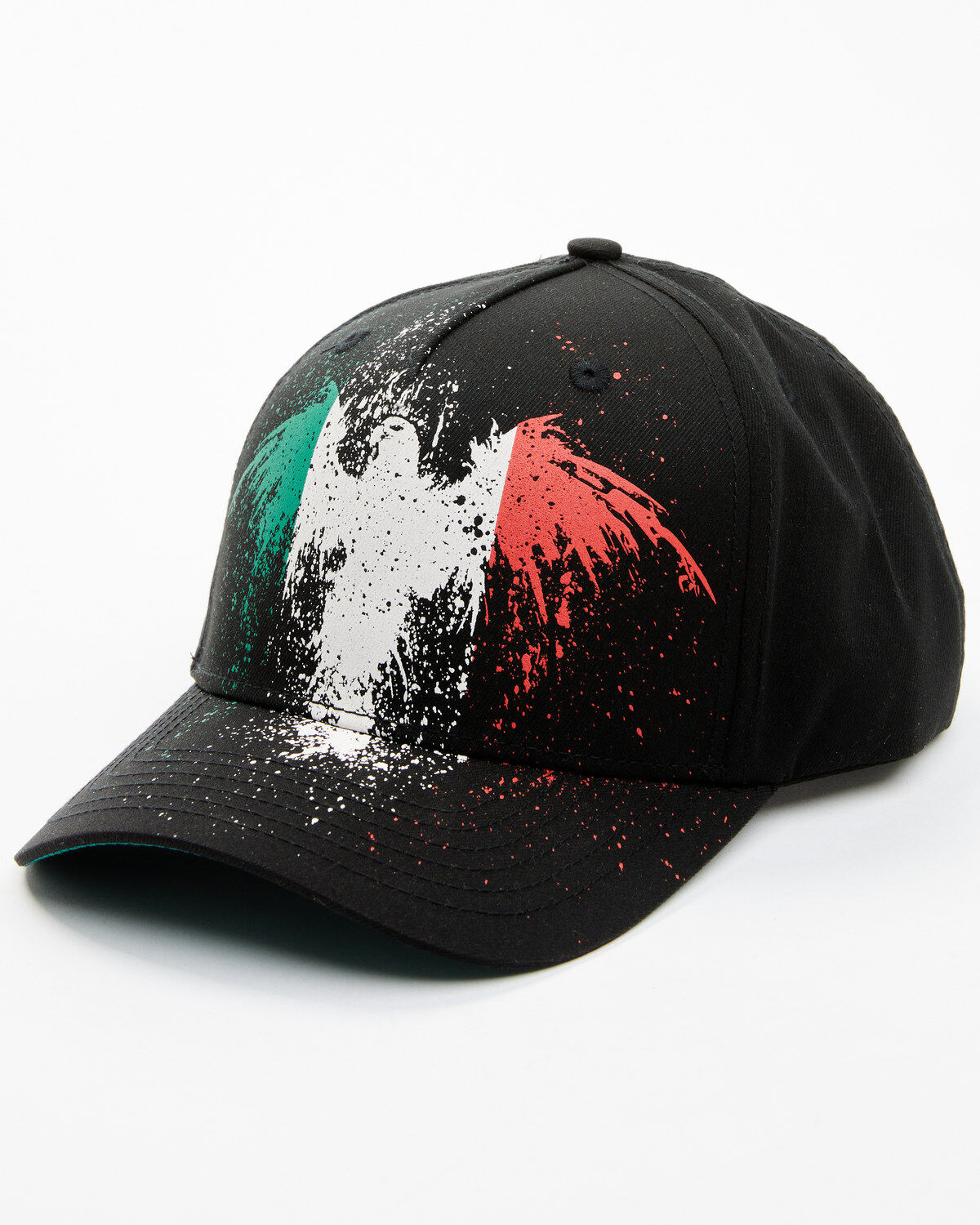 Cody James Men's Phoenix Mexico Flag Eagle Ball Cap, Black