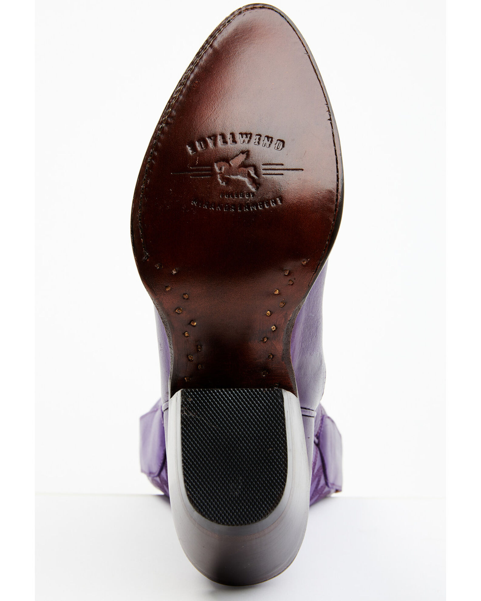 Idyllwind Womens Wheels Metallic Leather Booties Round Toe Purple