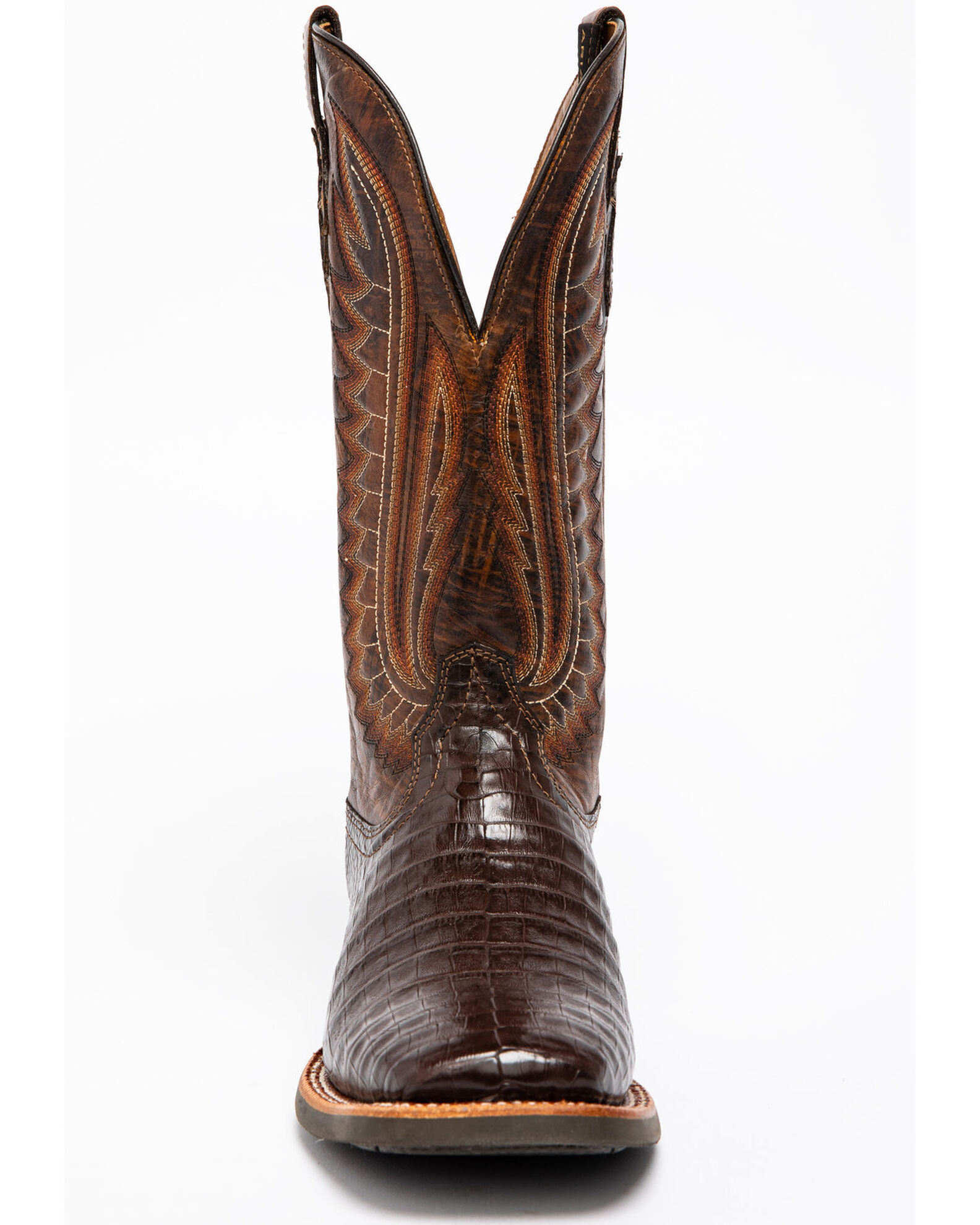 Ariat Men's Double Down Caiman Belly Cowboy Boots - Broad Square Toe,