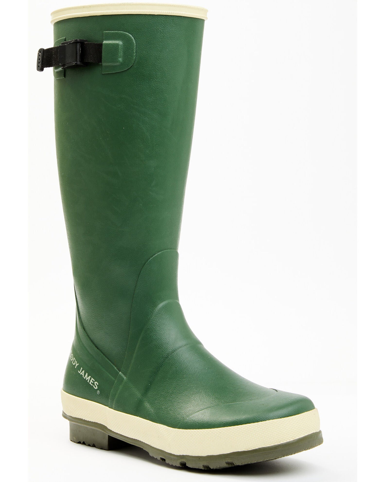 Cody James Men's 17" Rubber Waterproof Work Boots - Round Toe, Green
