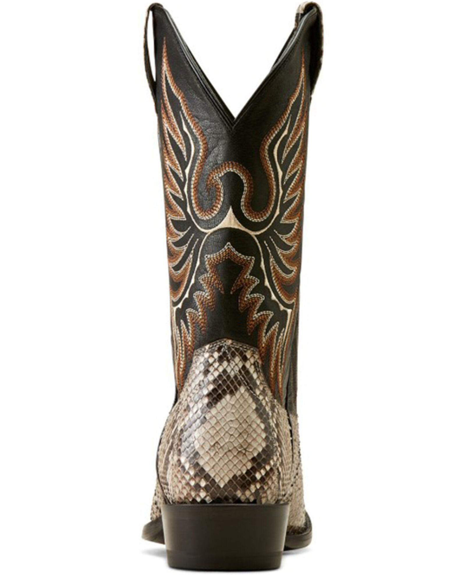 Ariat Mens Slick Exotic Python Western Boots Round Toe Brown