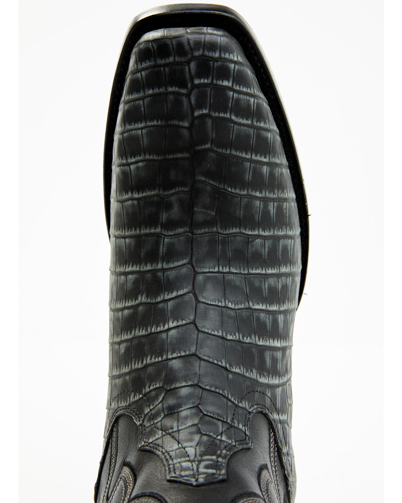 Cody James Mens Exotic Alligator Western Boots Square Toe Grey