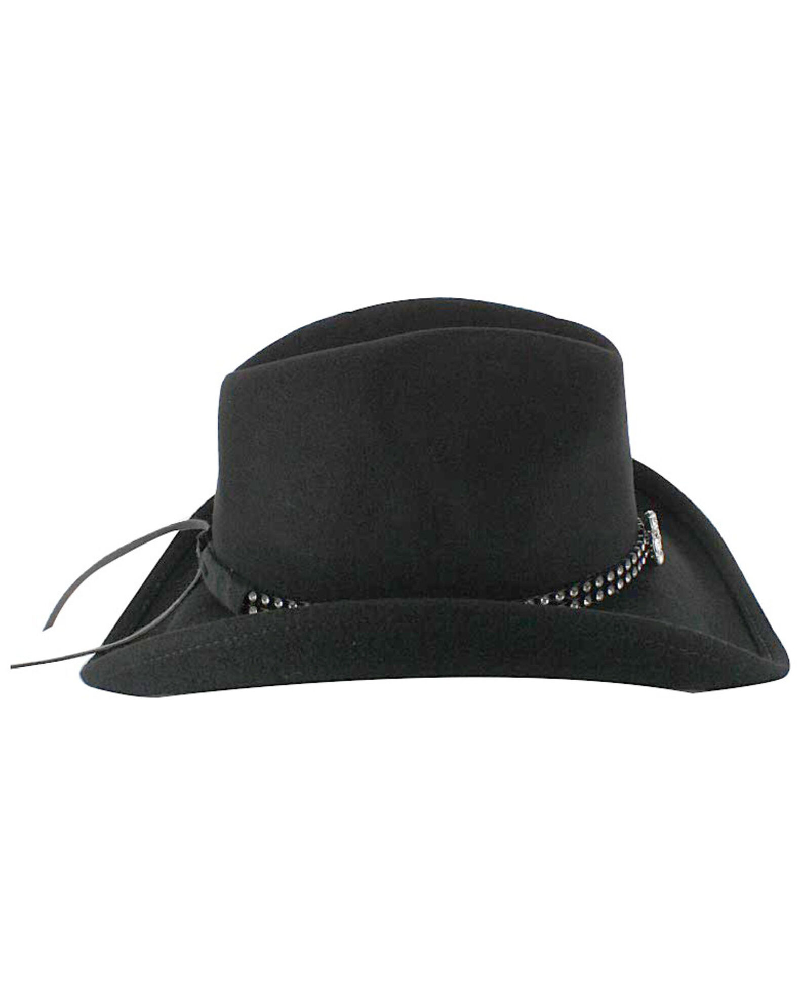 Shyanne Girls' Felt Cowboy Hat, Black