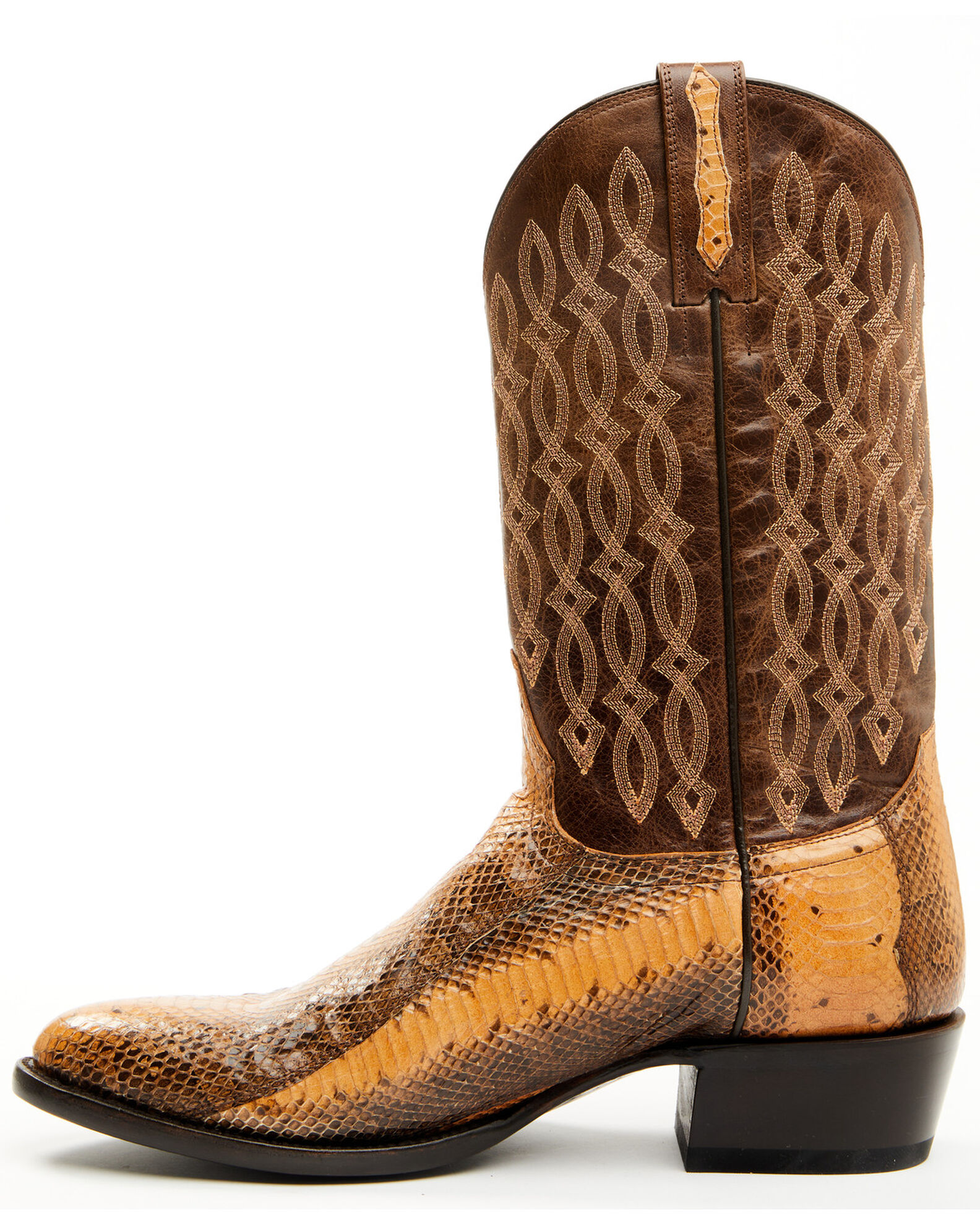Cody James Men's Exotic Water Snake Western Boots - Round Toe, Brown