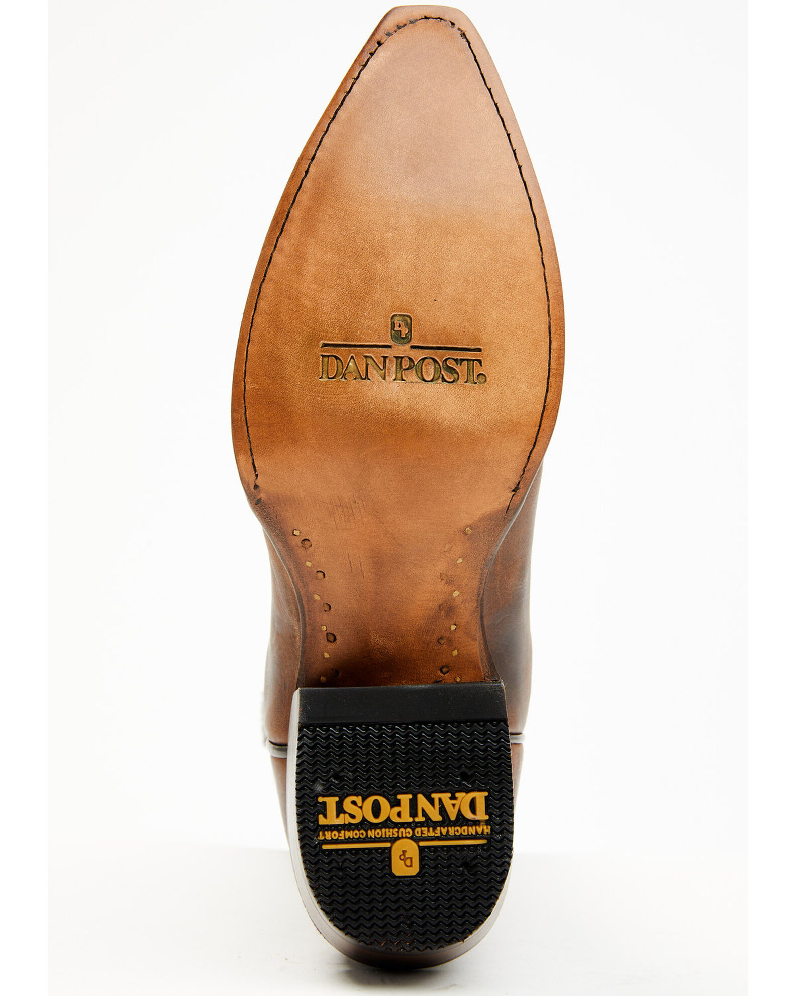 Dan Post Mens 13 Yuma Western Boots Snip Toe Chocolate