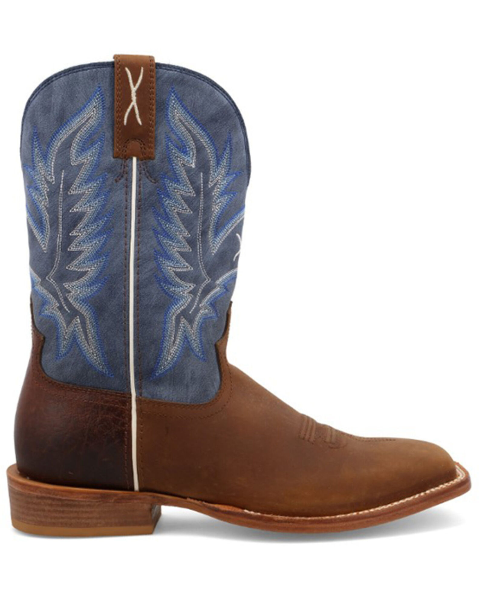 Twisted X Mens 11 Tech Western Boots Broad Square Toe Blue