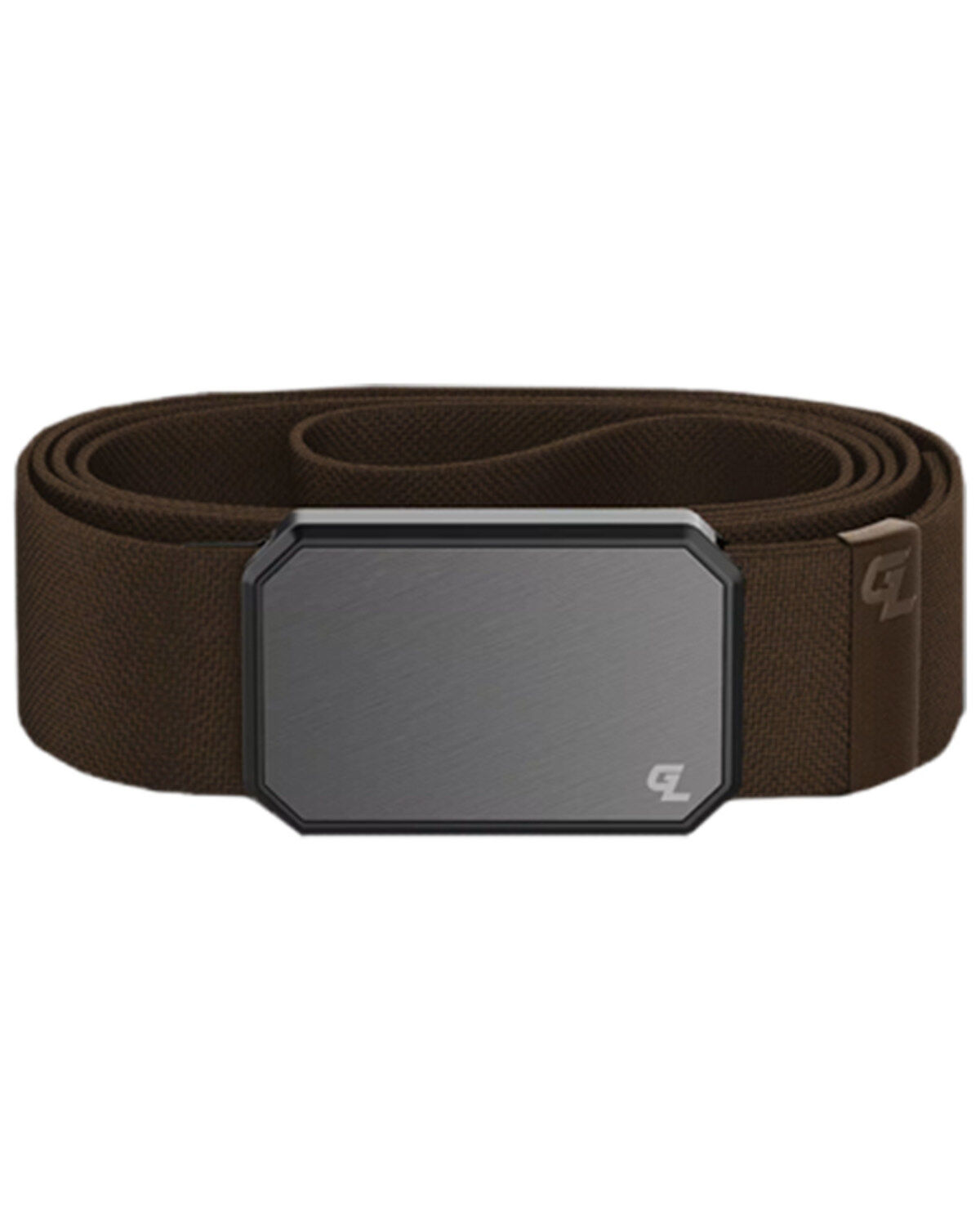 Groove Life Men's Brown & Gun Metal Groove Belt , Brown, hi-res