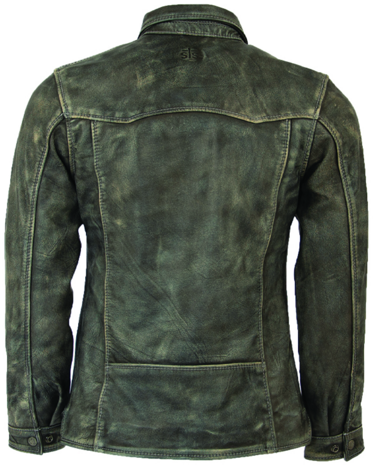 STS Ranchwear Men's Gray The Ranch Hand Leather Jacket,