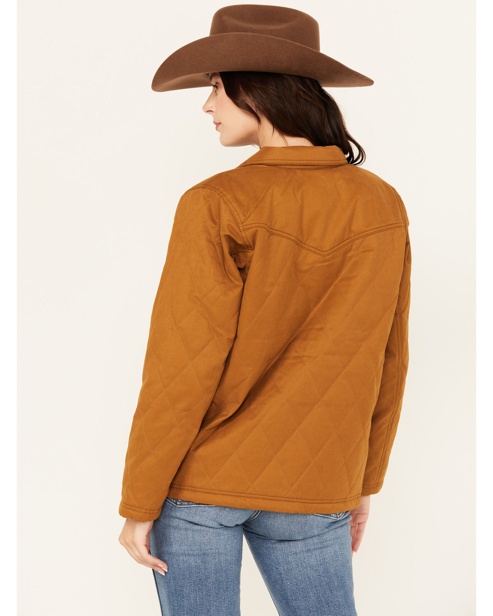 Ariat Women's Grizzly Quilted Barn Jacket, Brown