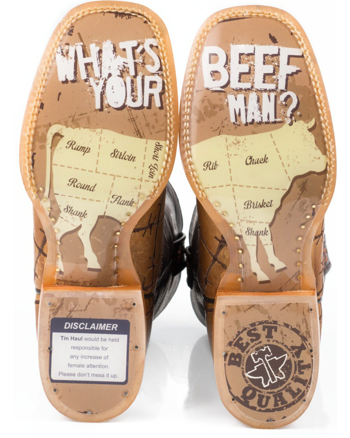 Tin Haul Men's Barbed Wire Butcher Shop Western Boots - Broad Square ...