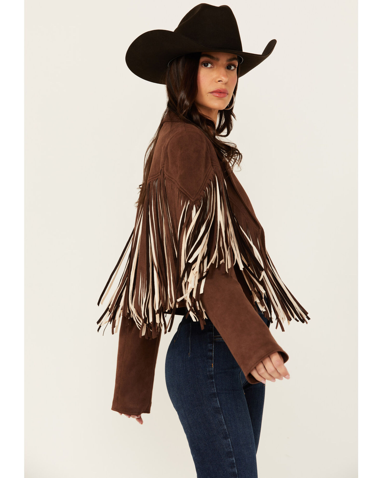 Saints & Hearts Women's Fringe Jacket,