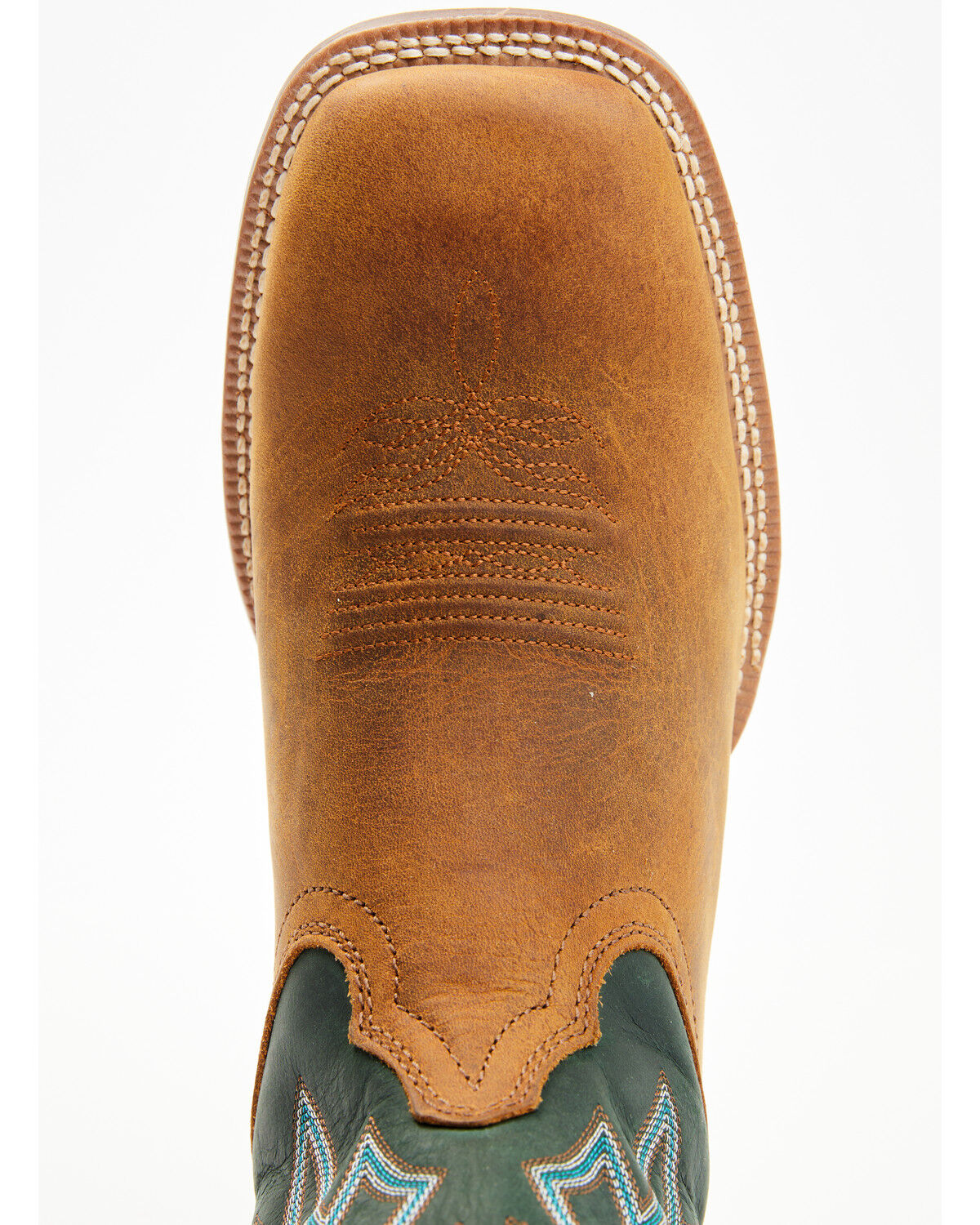 Justin Men's Frontier Western Boots - Broad Square Toe, Tan